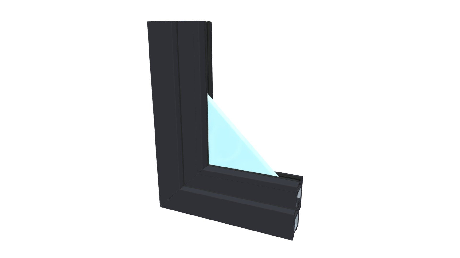 Softline 58DJ - Practicable ext. / Proyectante - 3D model by VEKA Chile ...