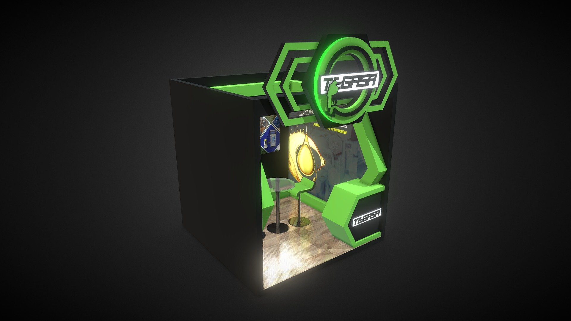 TEGASA Stand - 3D model by Zich [dfdb022] - Sketchfab