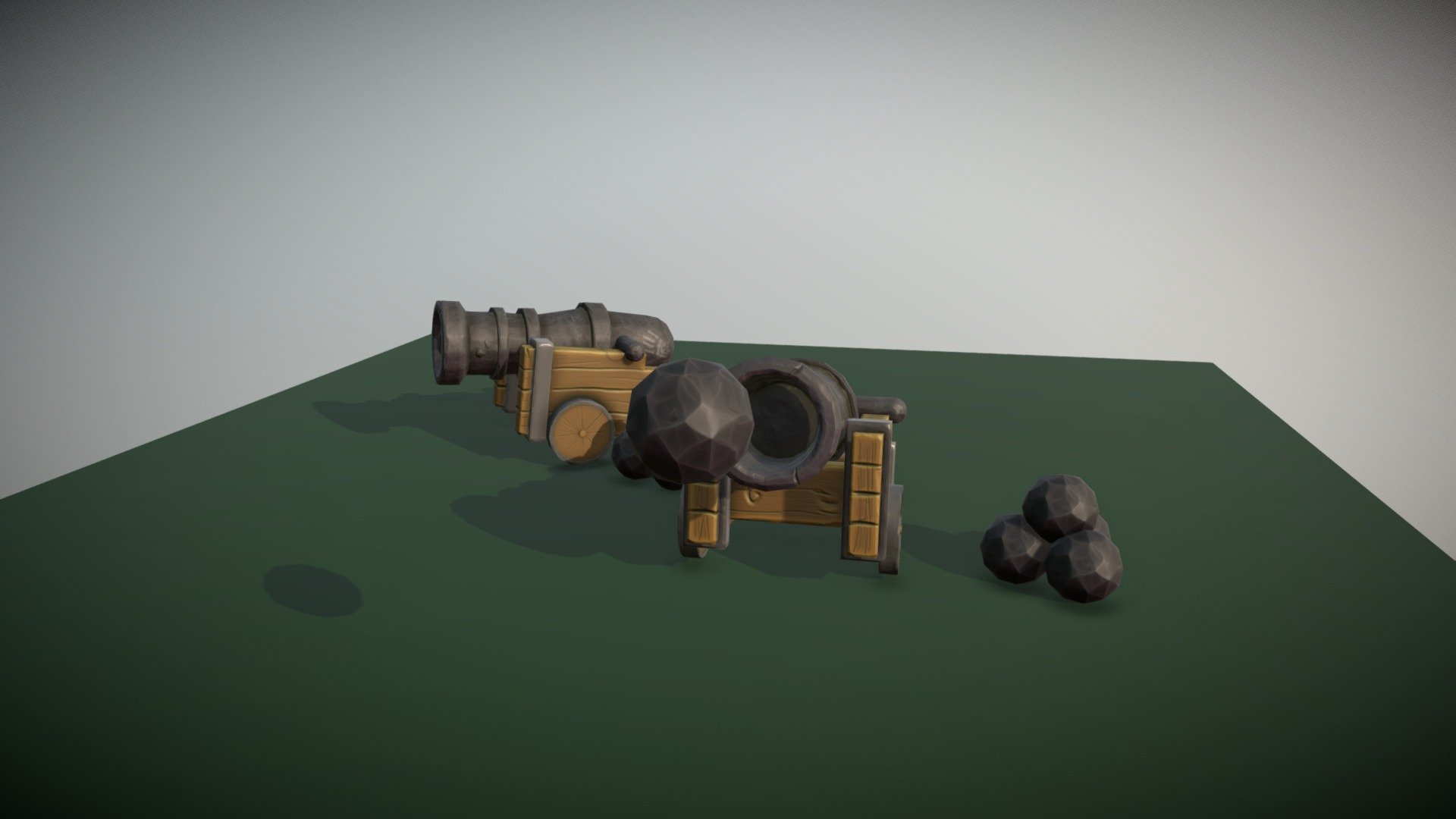 Stylized Cannon Scene - Download Free 3D model by Jarvin Eslao (@vruize ...