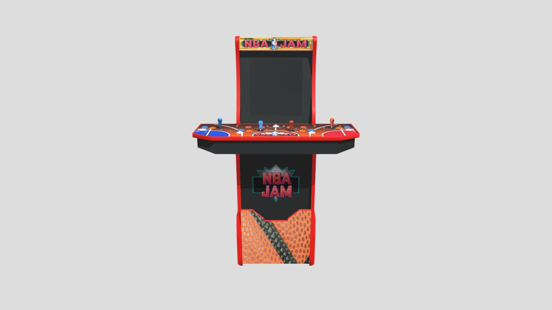 NBA Jam Arcade Game - 3D model by Island T | 3D (@islandT3D) [dfdbab1 ...