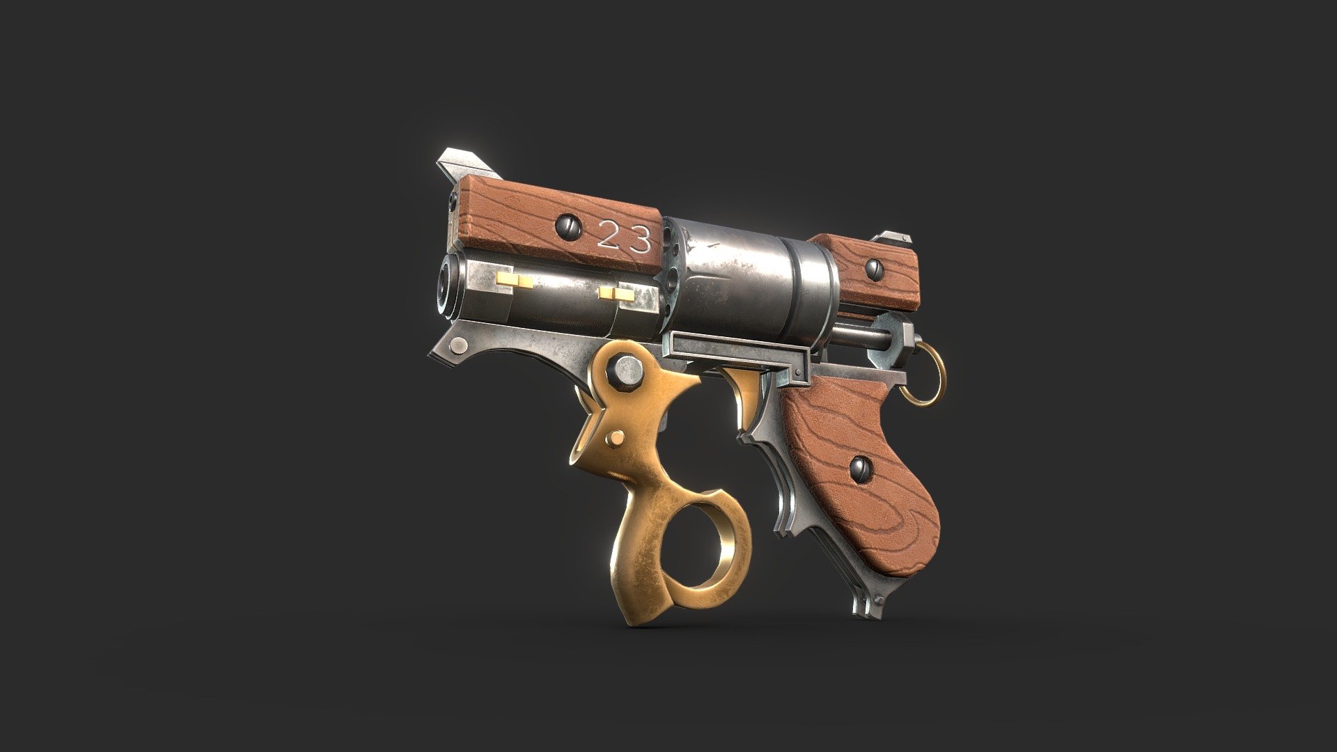 23 revolver - Download Free 3D model by wany (@cy10170909) [dfdf753 ...