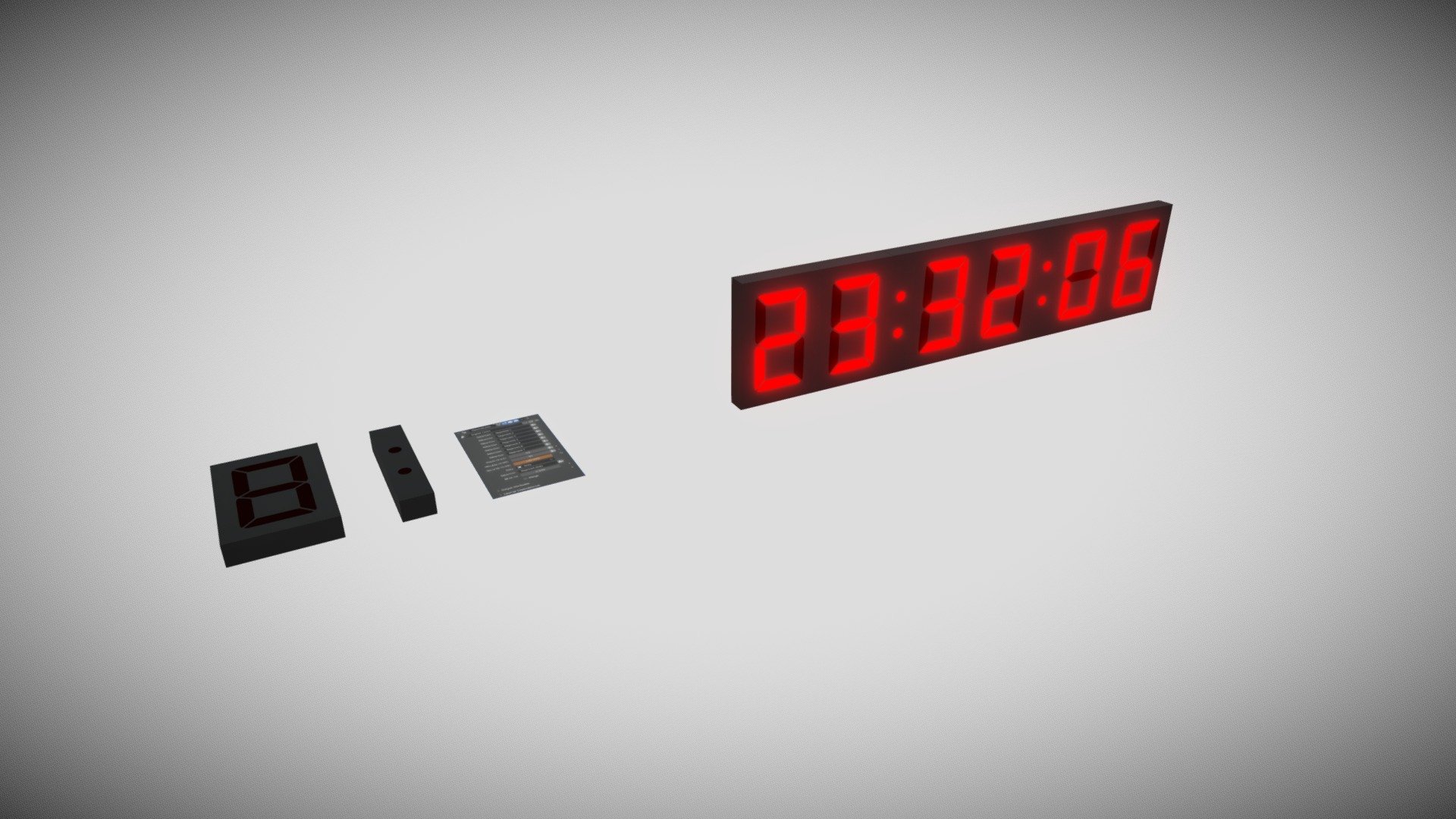 Digital Clock - Download Free 3D model by Magnus (@magnusinmexico ...