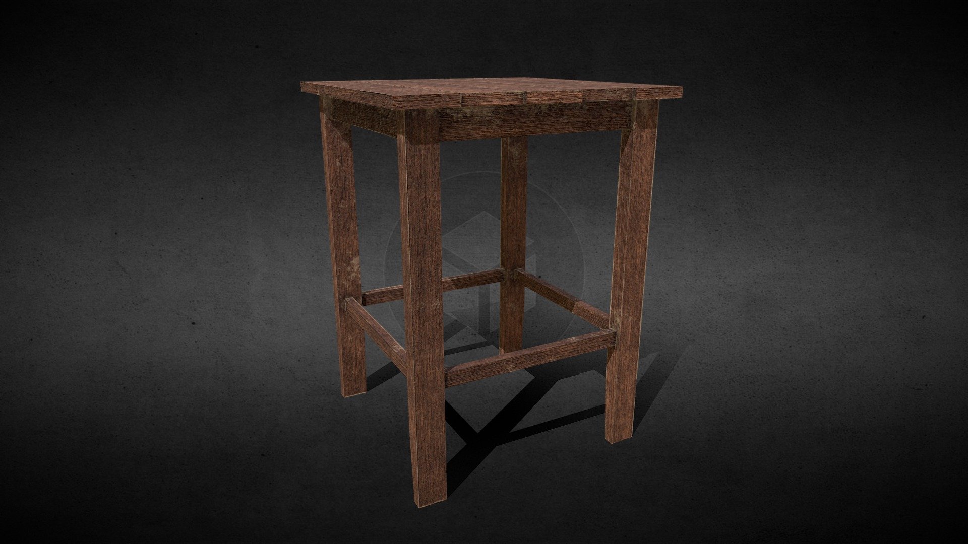 Wooden Stool - Download Free 3D model by Atalaya22 [dfe09e8] - Sketchfab