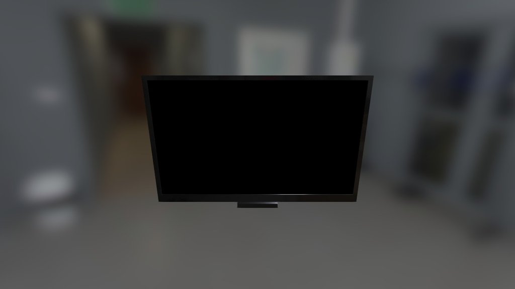 TV With Stand (Low Poly) - 3D model by Matthew Bierman (@biermanm ...