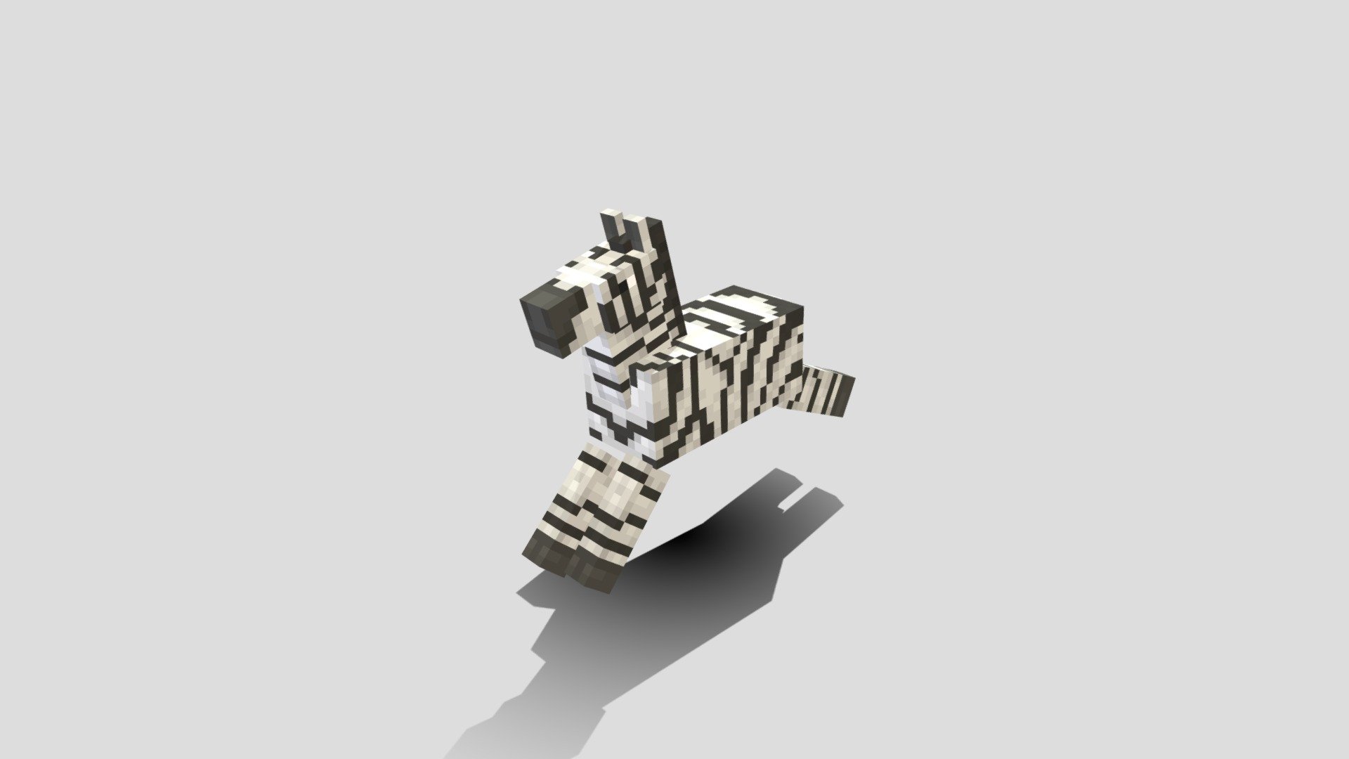 Minecraft Zebra from Savannah's - 3D model by Leia LY (@waex) [dfe4ae6 ...