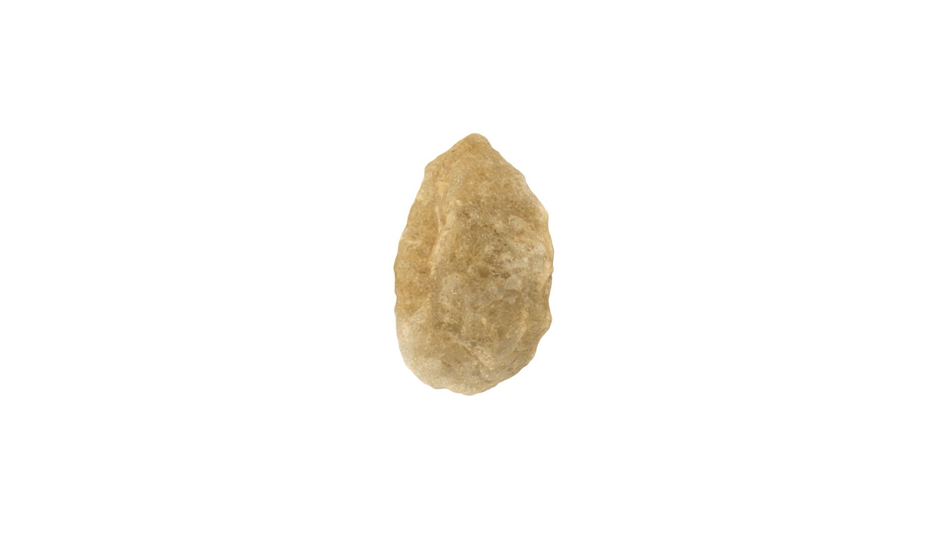 Buff Quartzite Biface - 3D model by LostTownsProject [dfe4f94] - Sketchfab