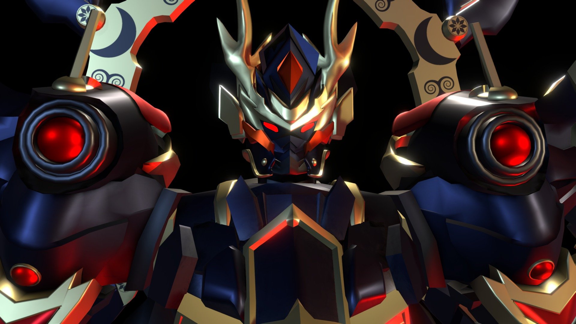 CD-01, BLACK AZURE DRAGON, GUNDAM - 3D model by Phuong Yen ...