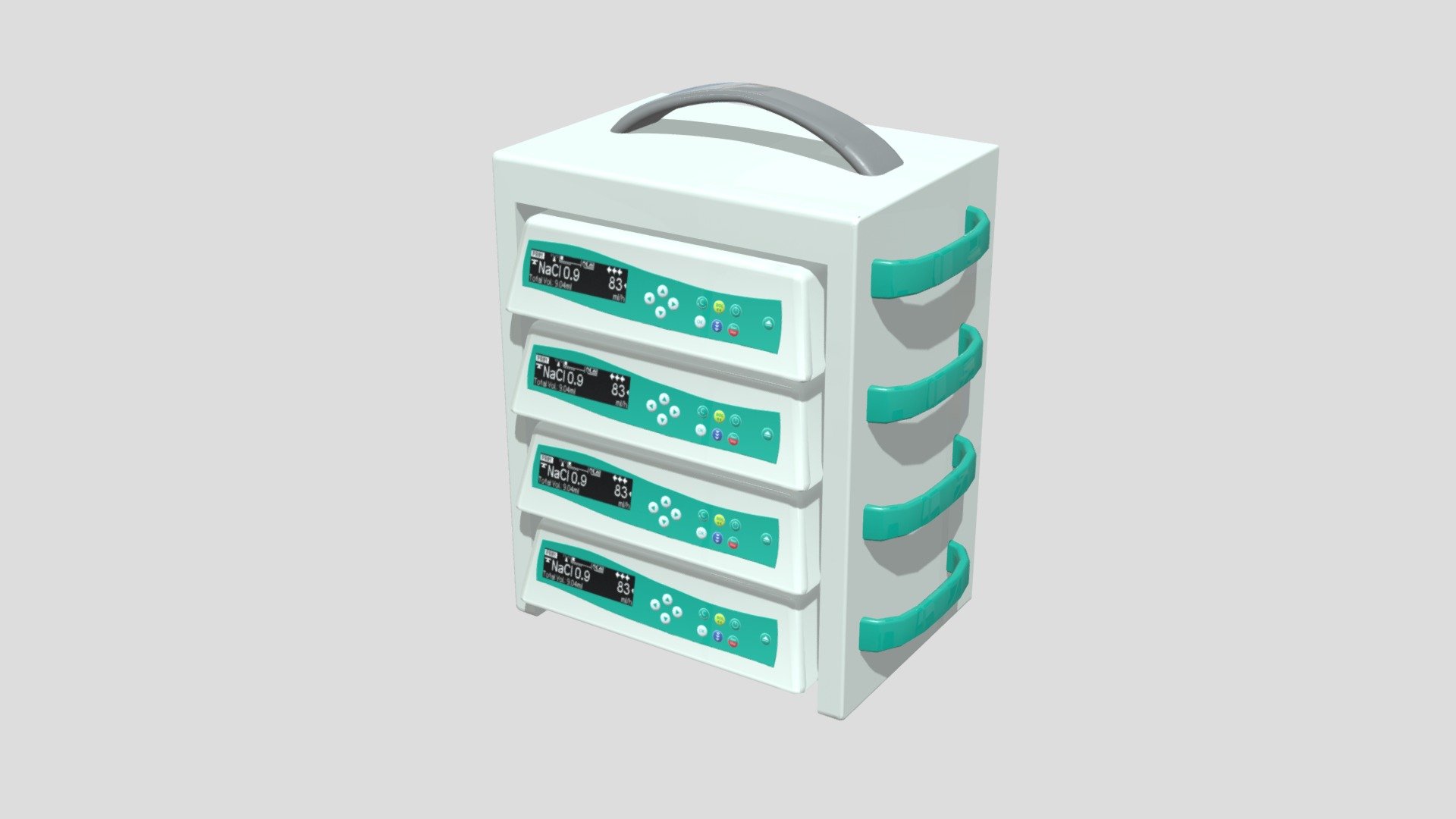 Infusion Pumps, Hospital Prop - 3D model by Medical Modeller ...