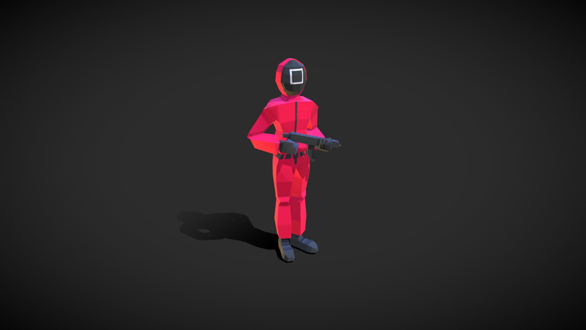 SQUID GAME GUARD - 3D model by Constanza_Valenzuela ...