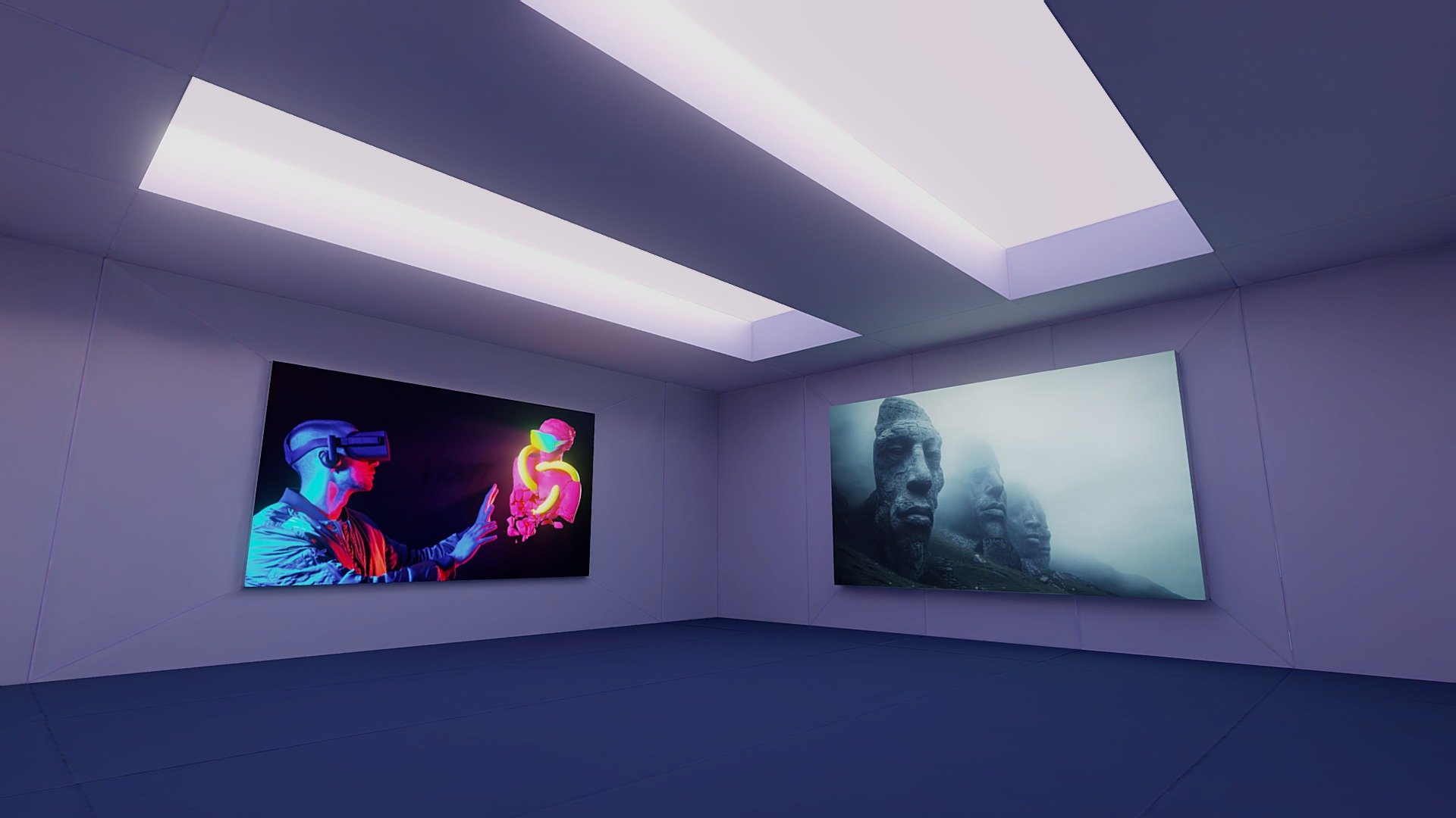VR Art gallery - Download Free 3D model by abhayexe [dfe8a52] - Sketchfab