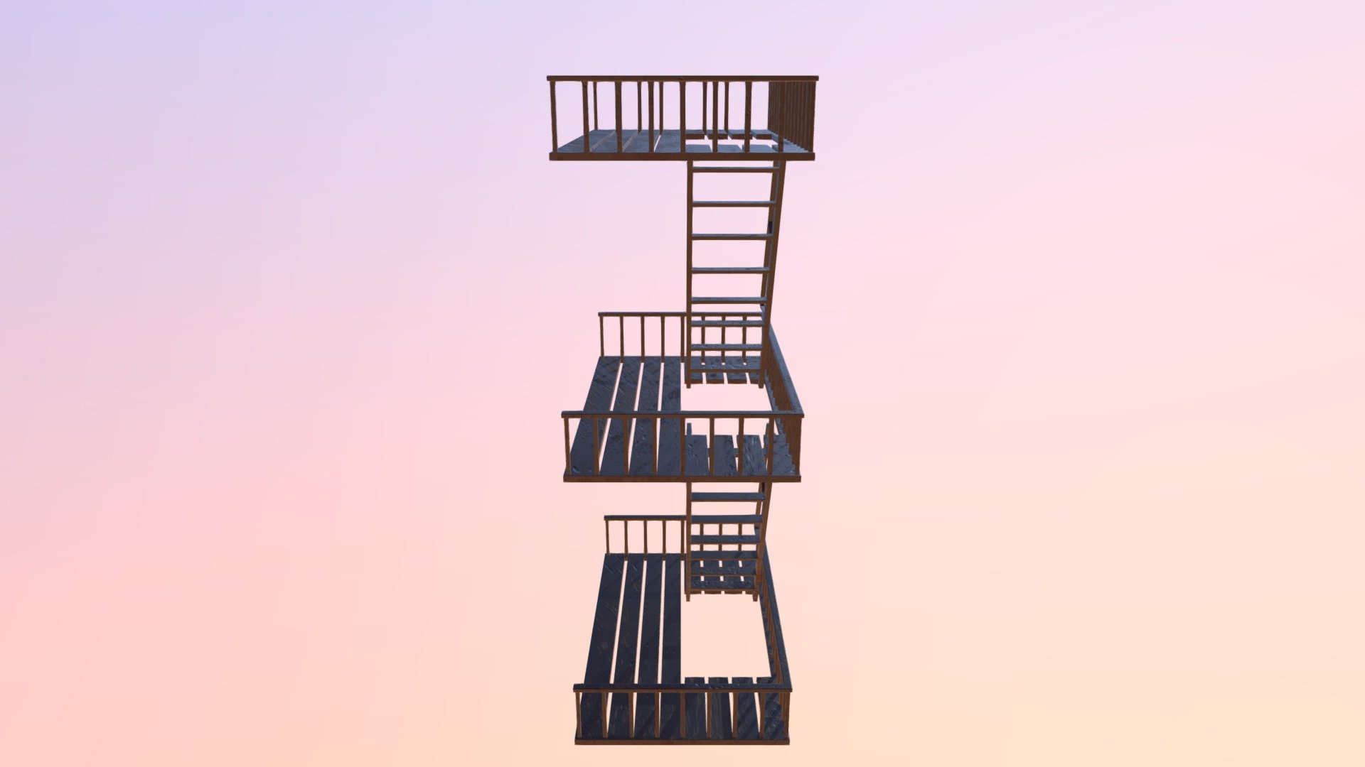 Fire_Escape - 3D model by James Henderson (@XxDaLeK15xX) [dfeacff ...