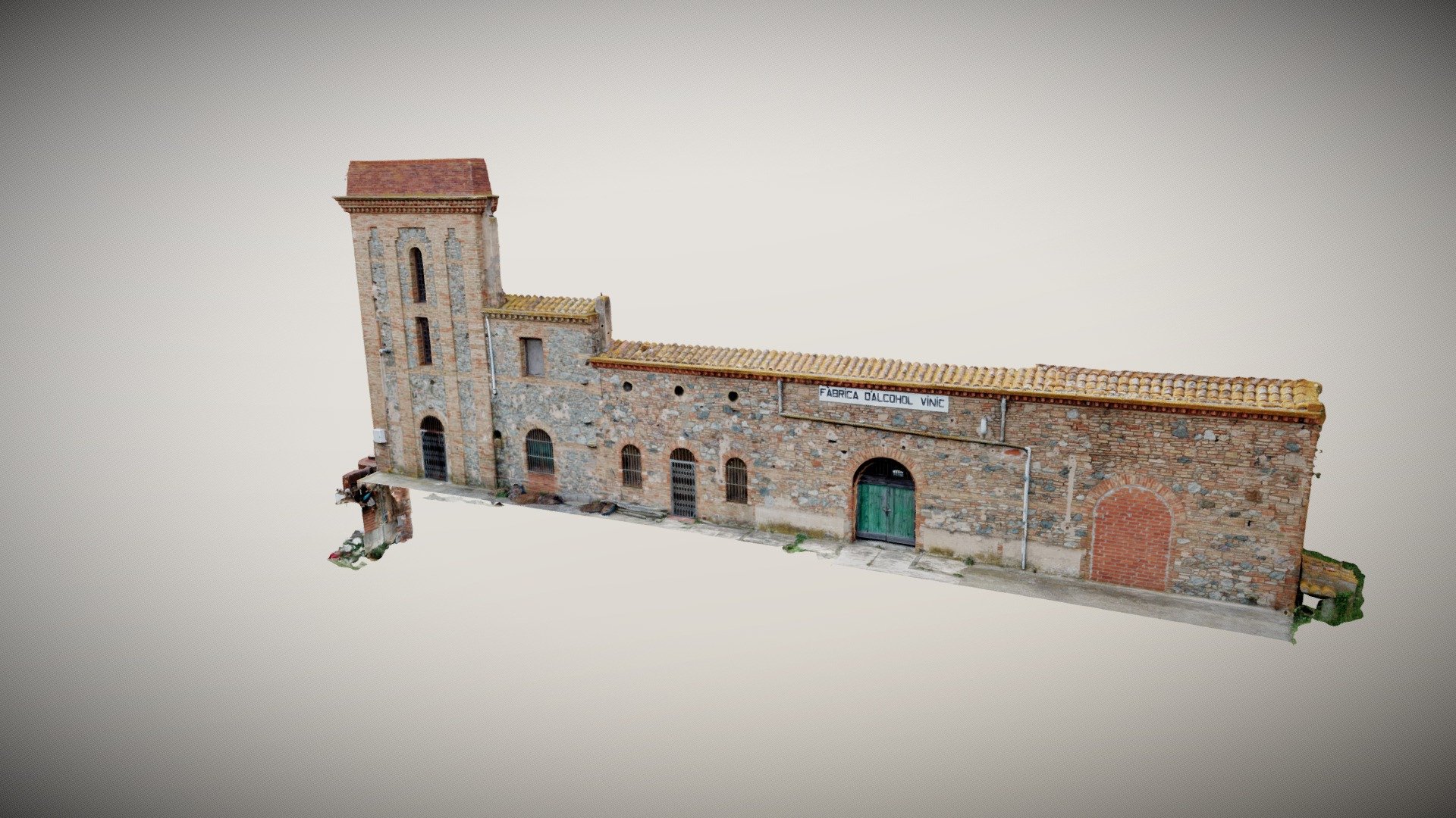 Façana de fàbrica d'alcohol vínic - 3D model by AlvaroL [dfeb479 ...