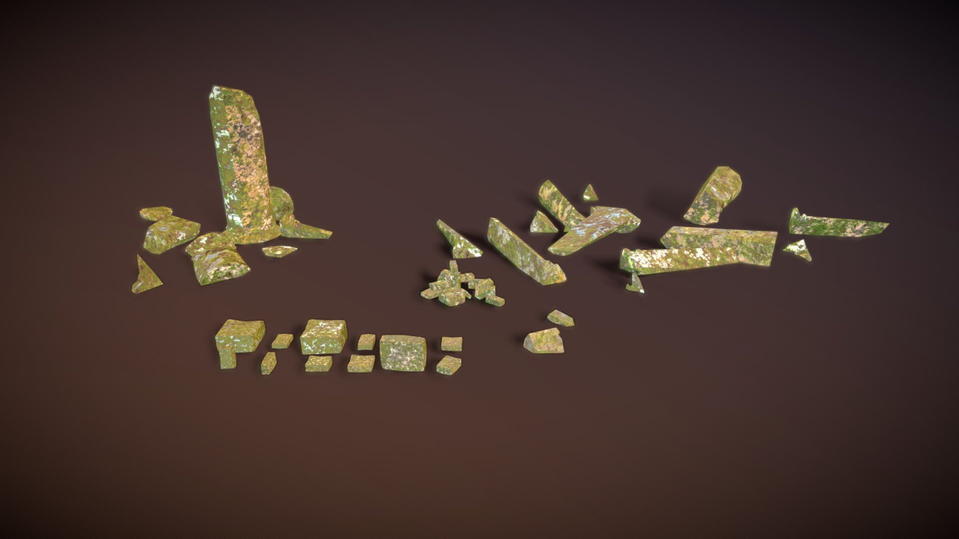 Ancient Ruins And Rubble - Download Free 3D model by tonyflanagan ...