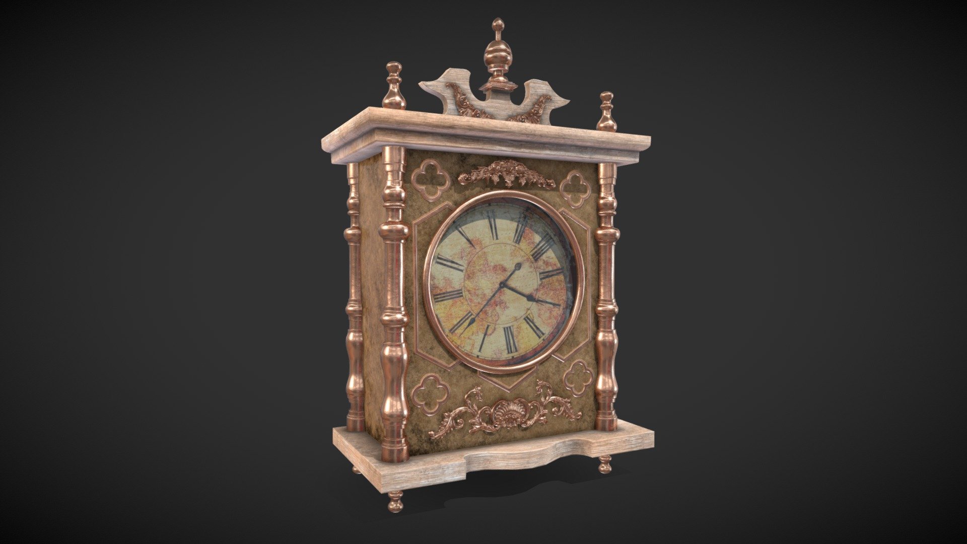 Старые часы, классика - 3D model by Миллирина (@ms1white56) [dfed6a1 ...