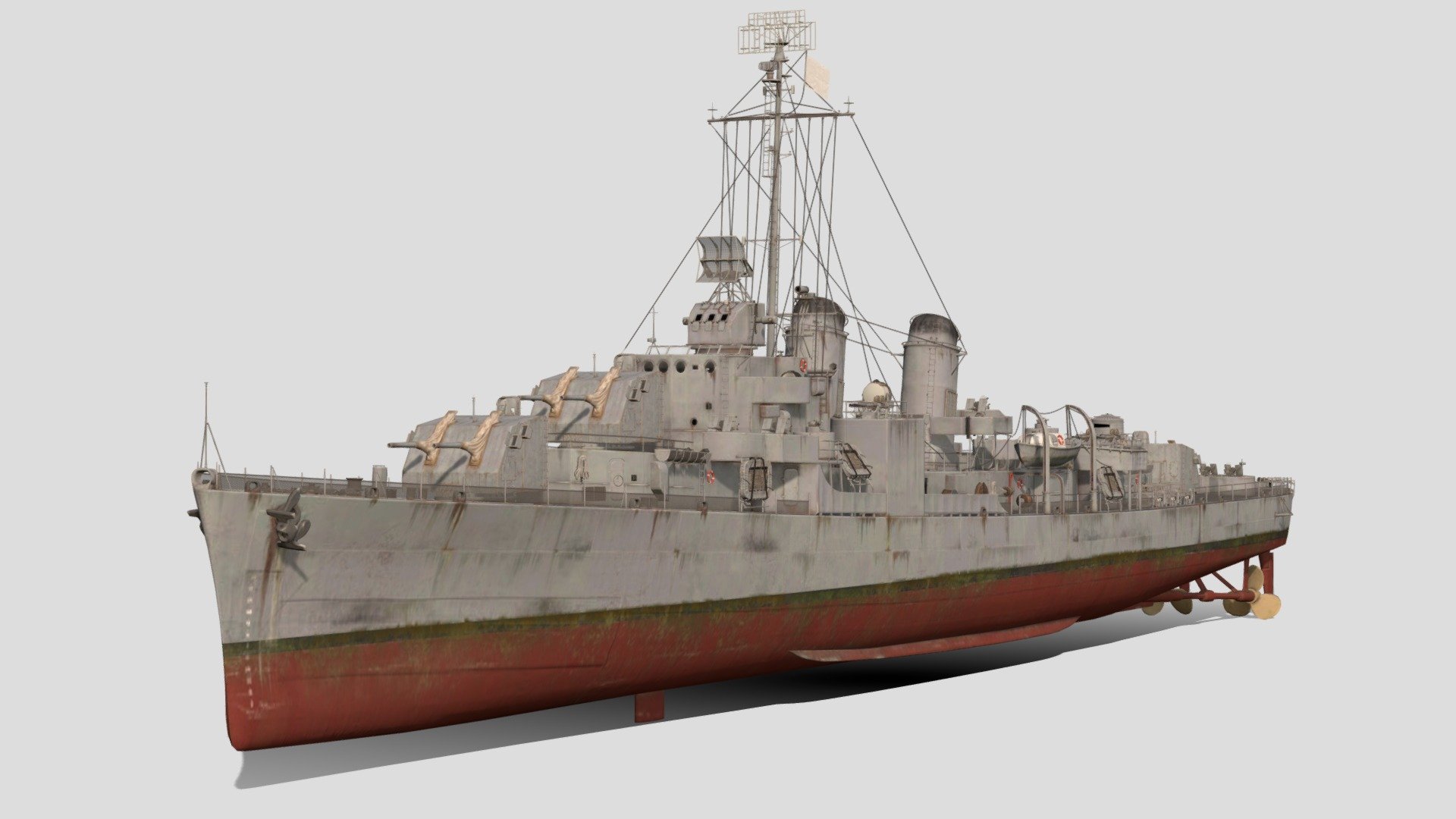 USS Summer - Download Free 3D model by OUTPISTON [dfeeebf] - Sketchfab