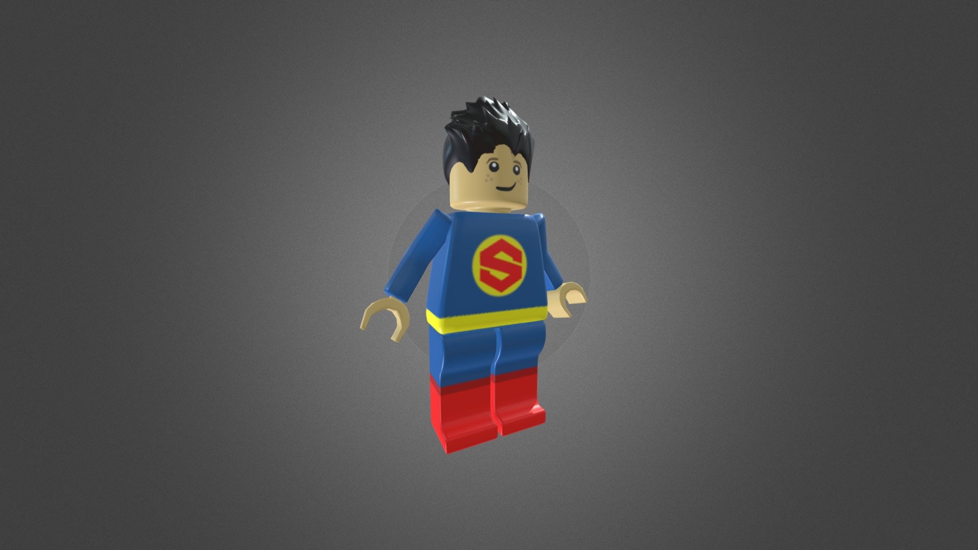 Superman Block Figure - 3D model by ObsidianShroom [dff1c07] - Sketchfab