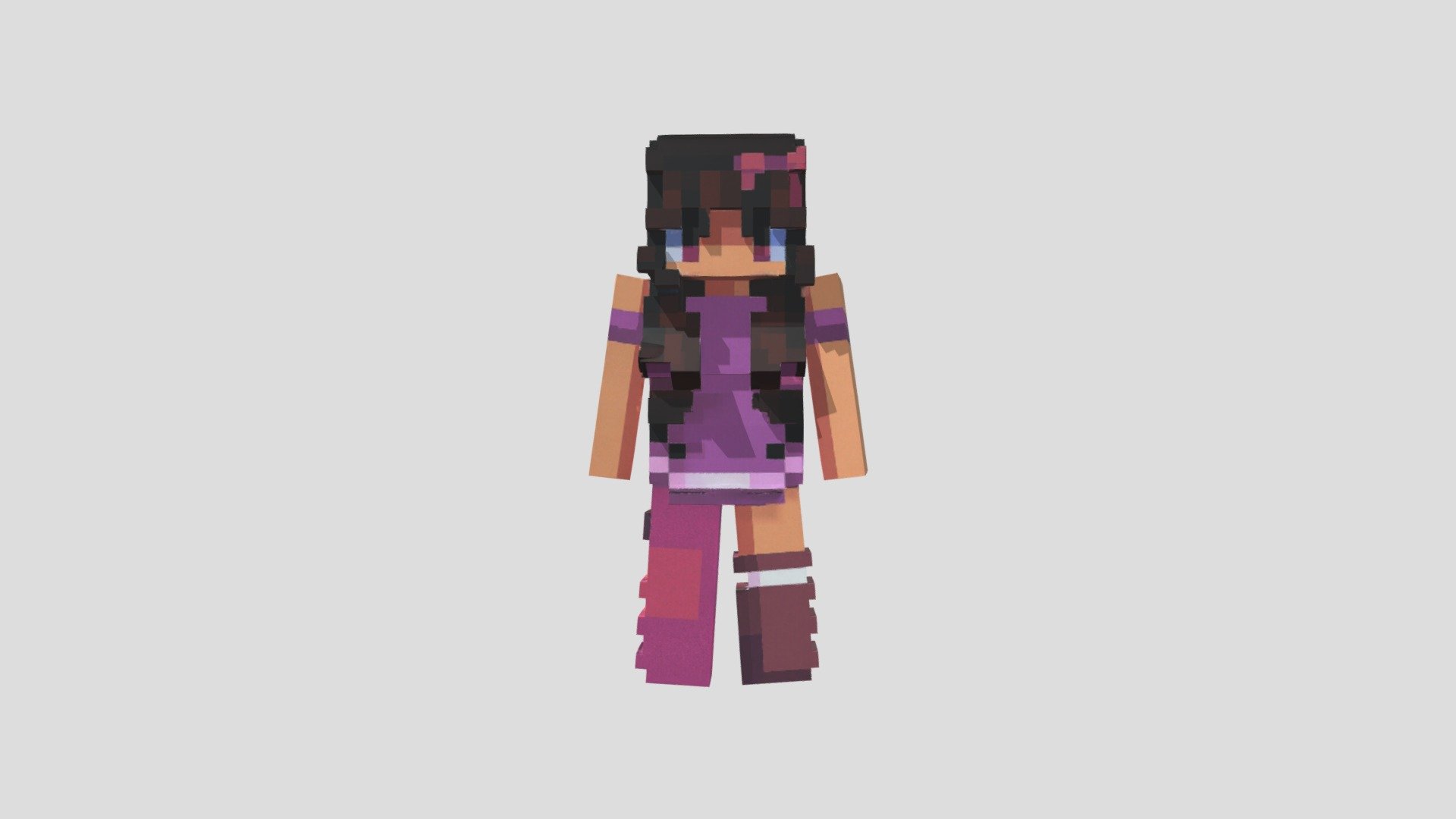 Minecraft girl - Download Free 3D model by ash1156 [dff1e25] - Sketchfab