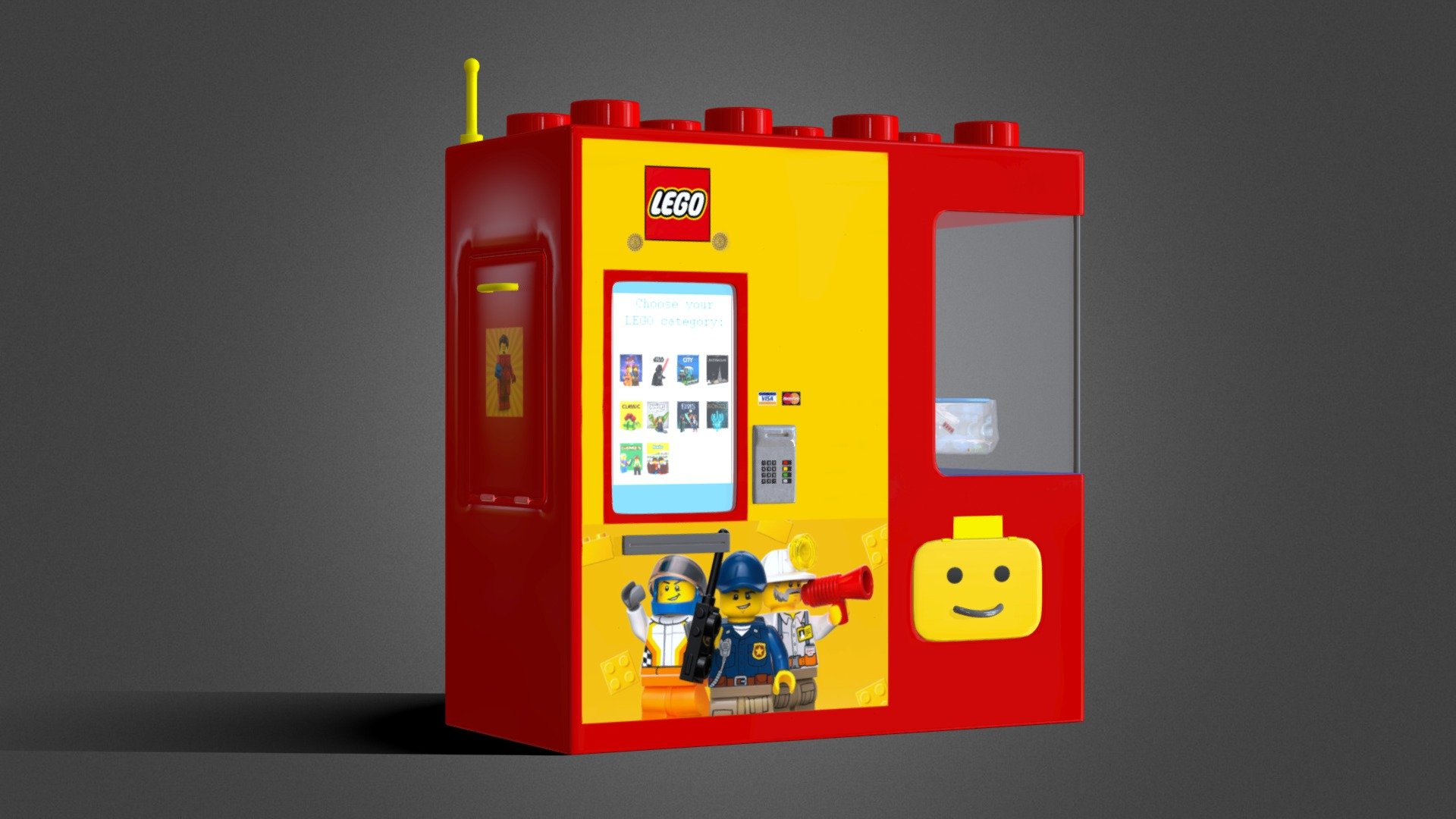 Lego Kiosk - 3D model by amaze [dff3a91] - Sketchfab