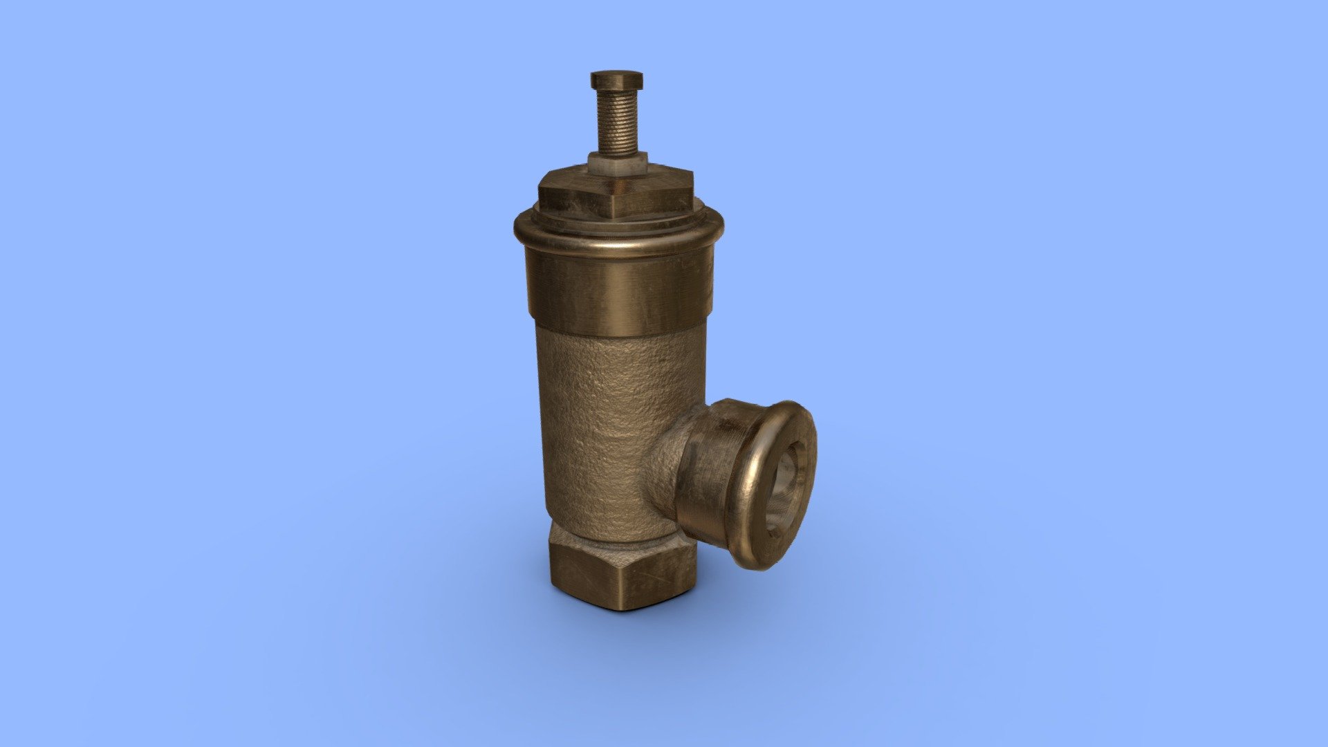PBR - Industrial Copper Release Valve - Buy Royalty Free 3D model by ...