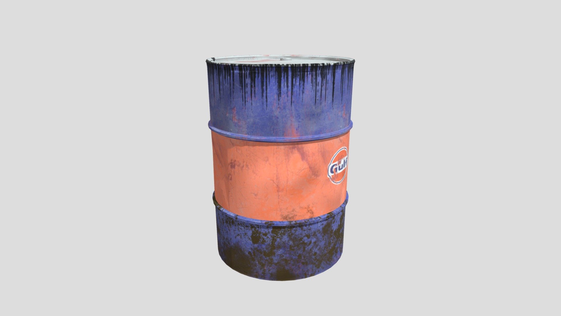 Rusty Oil Barrels – Game-Ready Prop - 3D model by thakurathreya ...