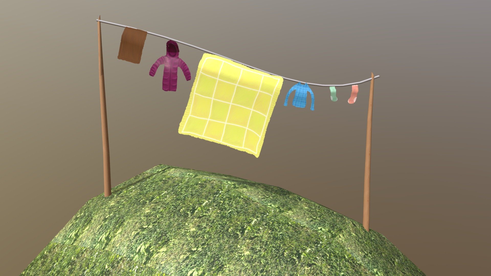Clothesline from Chicken Island - 3D model by julia.pinsent [dff78b7 ...