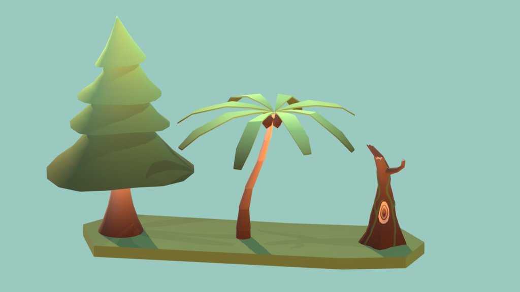 Simple Trees - 3D model by Lite [dffa1ab] - Sketchfab