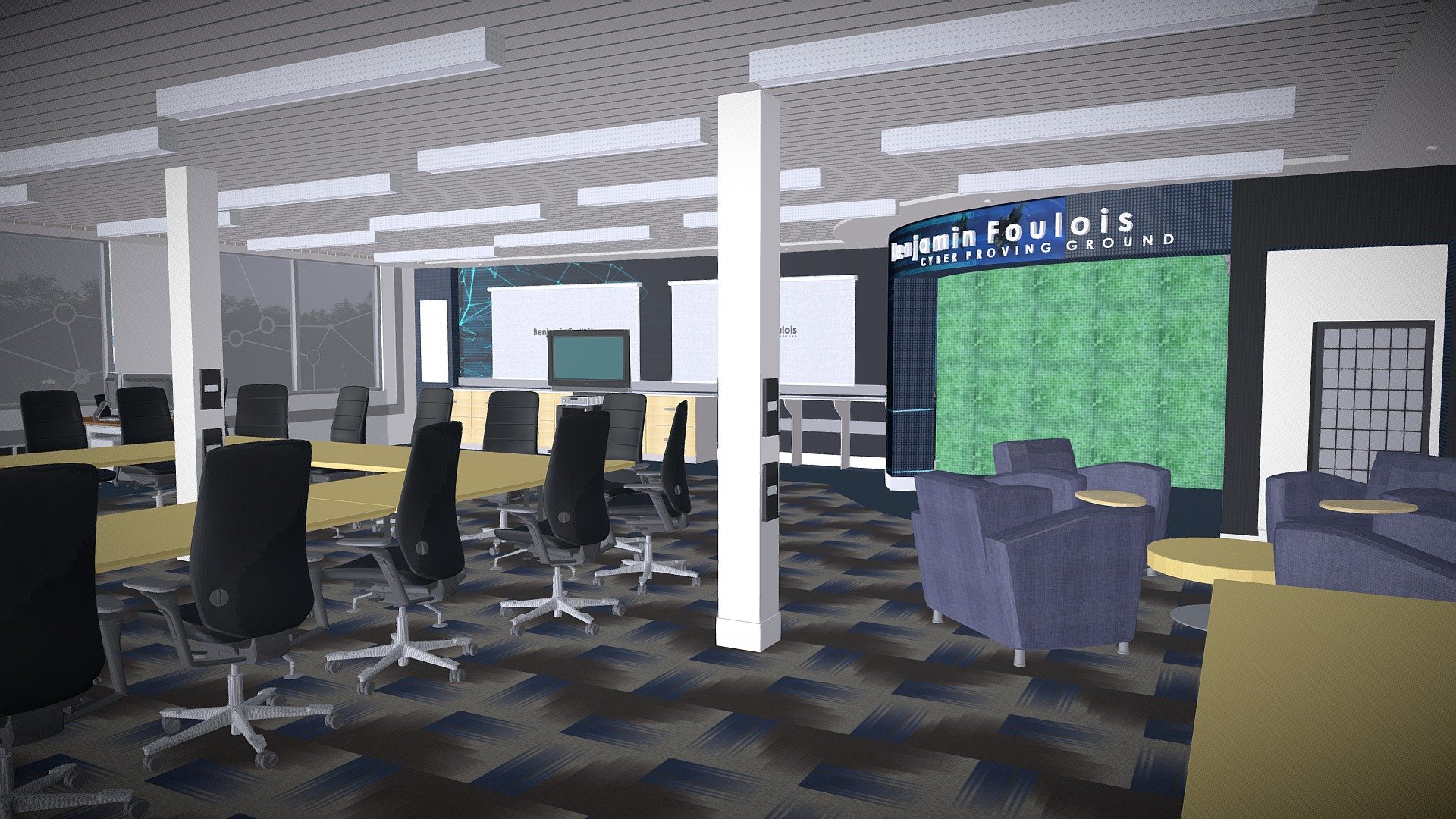 Booz Allen Hamilton 3d Model / Designs - 3D model by Titan Sign Company ...