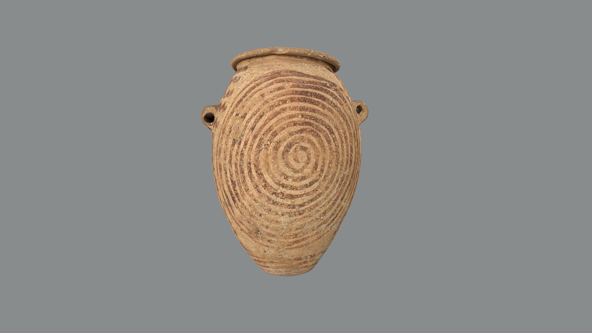 Vase ovoïde égyptien - 3D model by archeonationale [dffd327] - Sketchfab