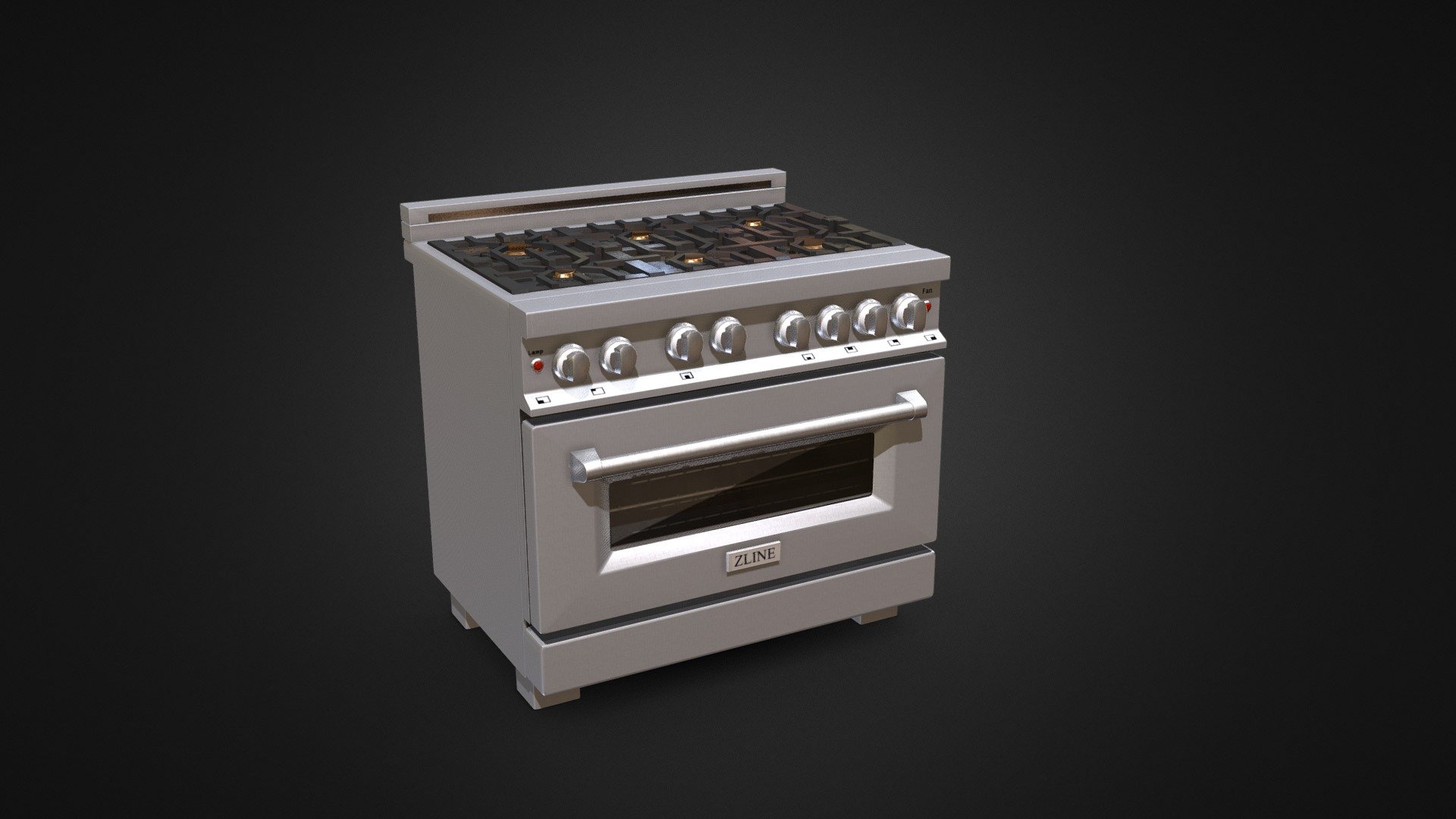 Gas Stove - 3D model by Serious Black 19 (@seriousblack_19) [dffe812 ...