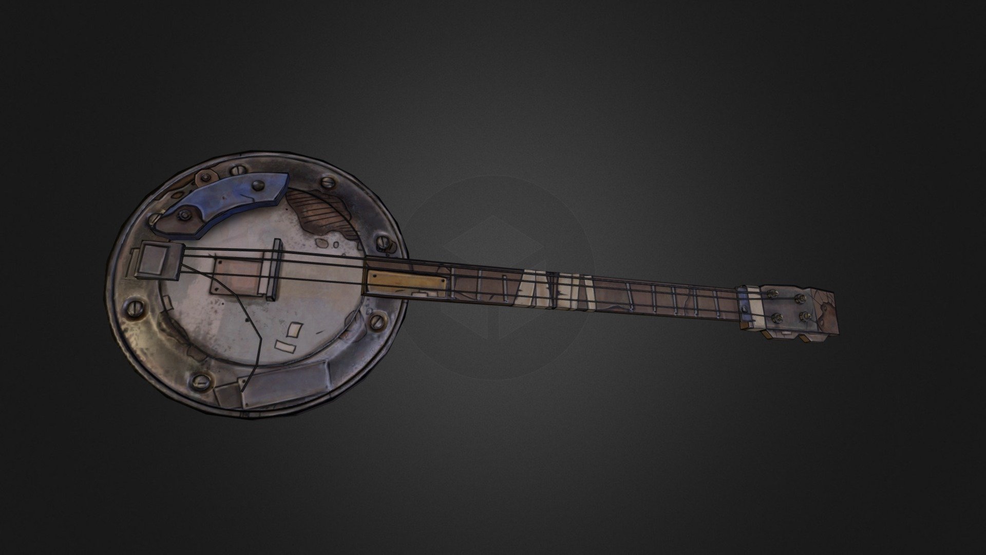 banjo - 3D model by spetch [dsSdbPc] - Sketchfab