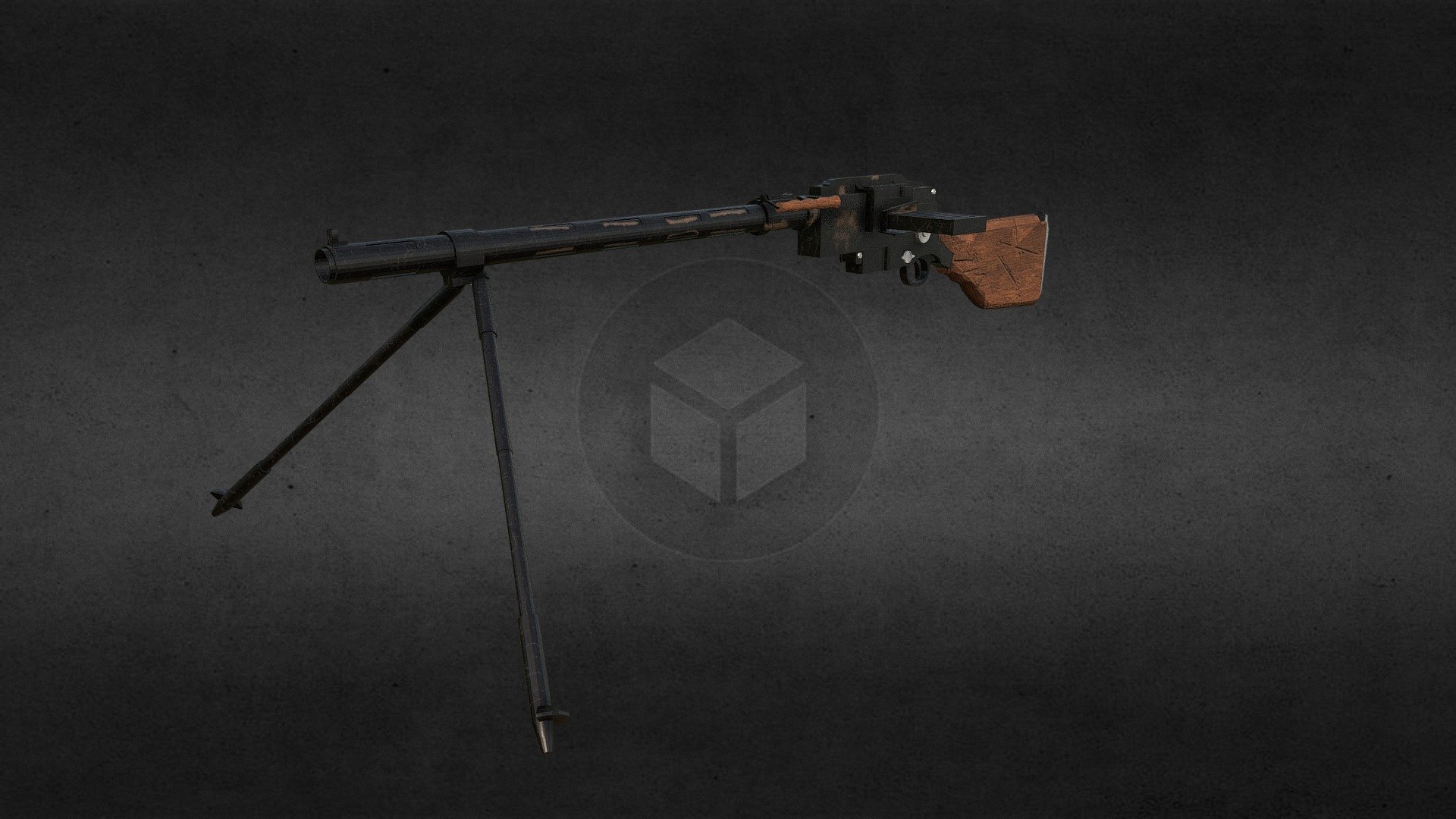 Madsen machine gun - 3D model by Kasra Homayoni Afshar ...