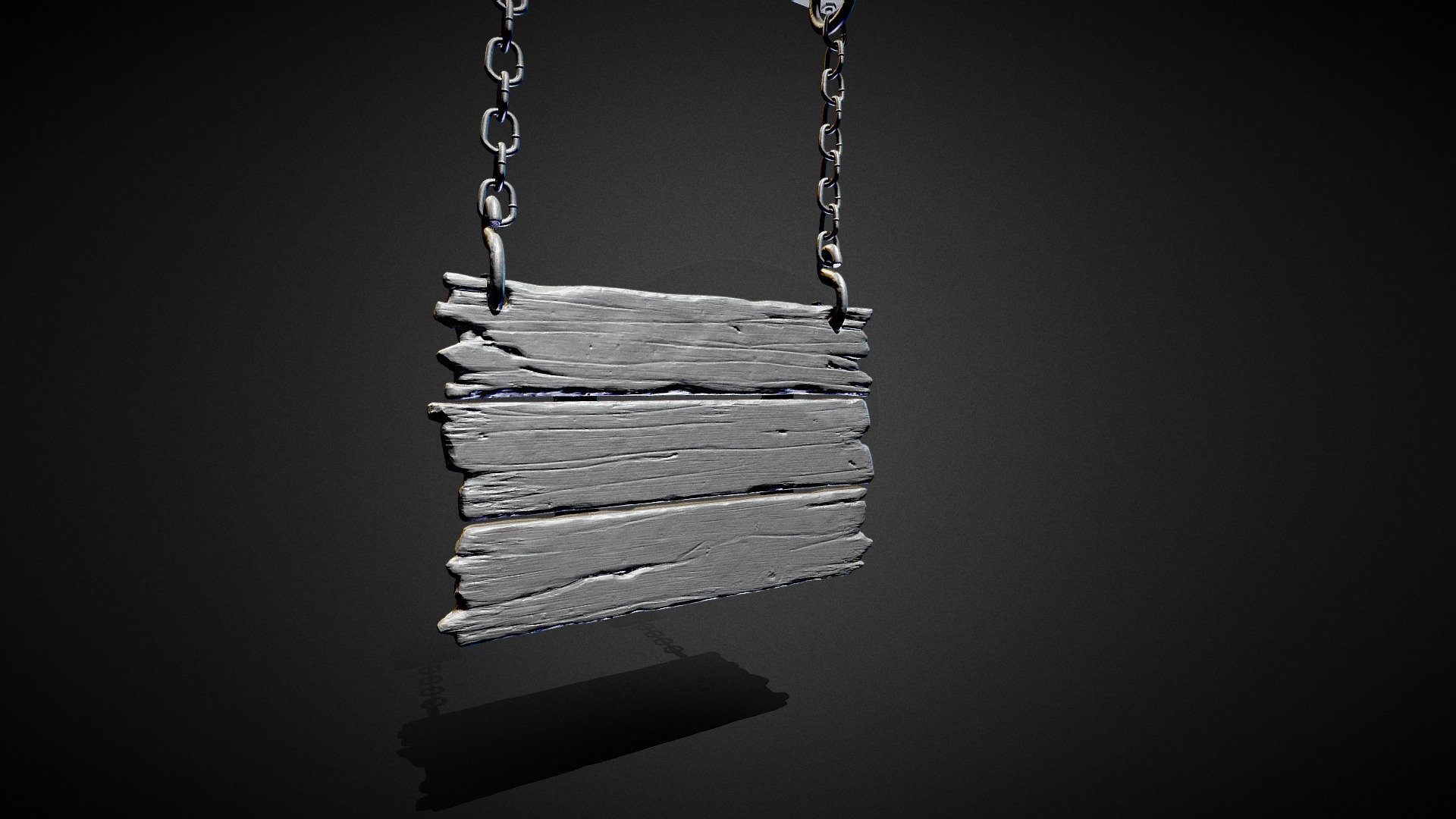 3D Hanging Wooden Sign - High Poly - Buy Royalty Free 3D model by Boney ...