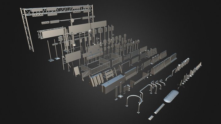 Speed-breaker 3D models - Sketchfab