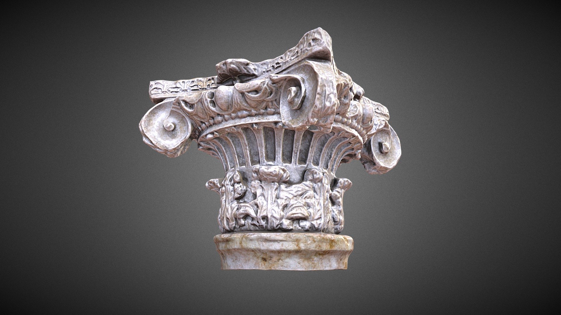 Capitel romano (s. III d.C.) / Museo de Split - Download Free 3D model ...