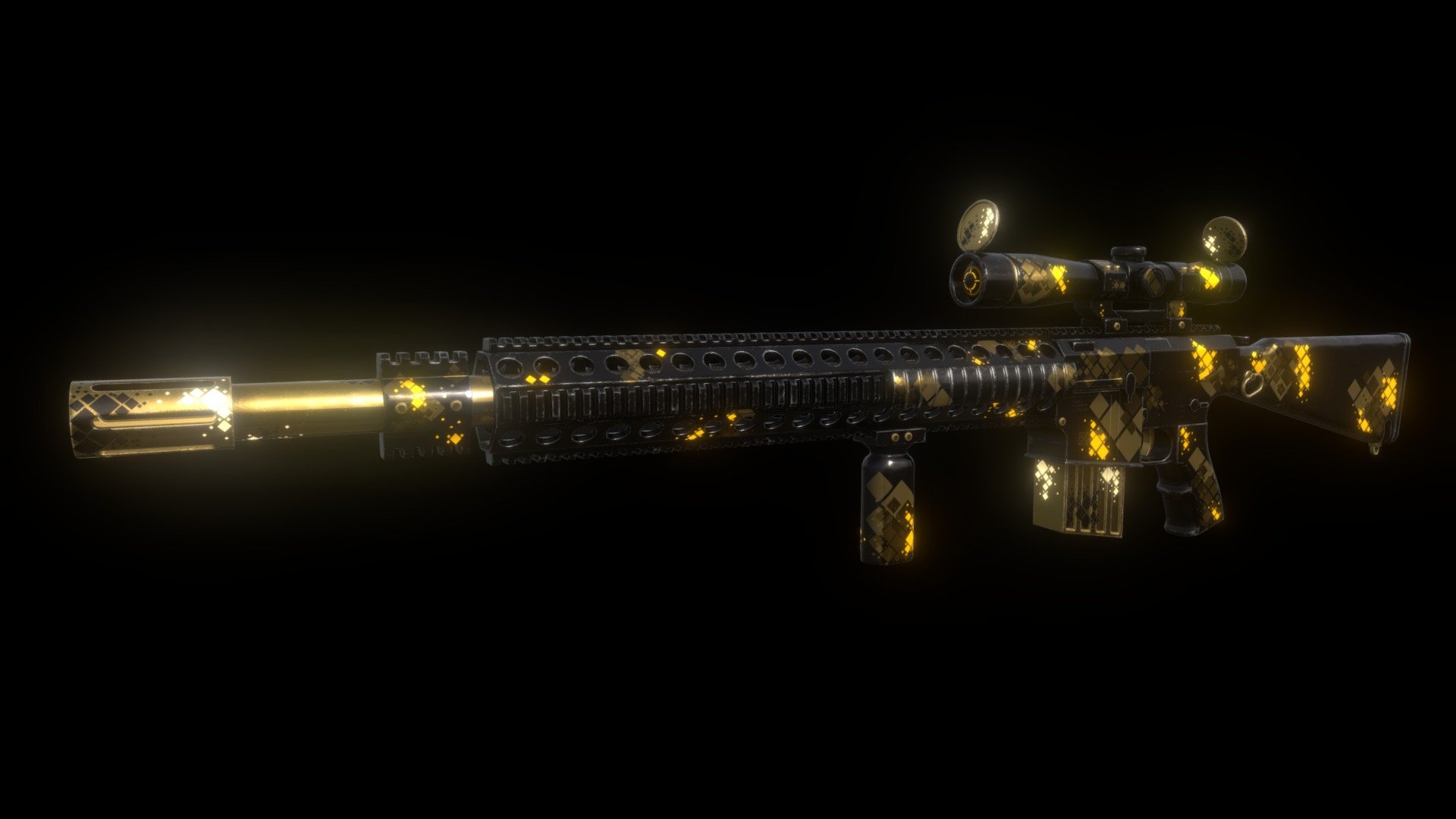 M170 Sniper Rifle (Flawless Vendetta) - Download Free 3D model by ...