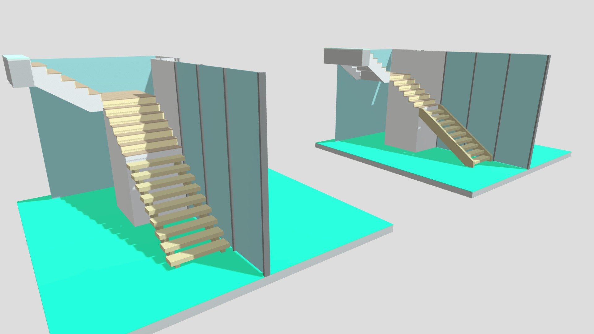 Wood Stringer MODEL- CH Sky Vu Lot 118 Ritz Plan - 3D model by JD ...