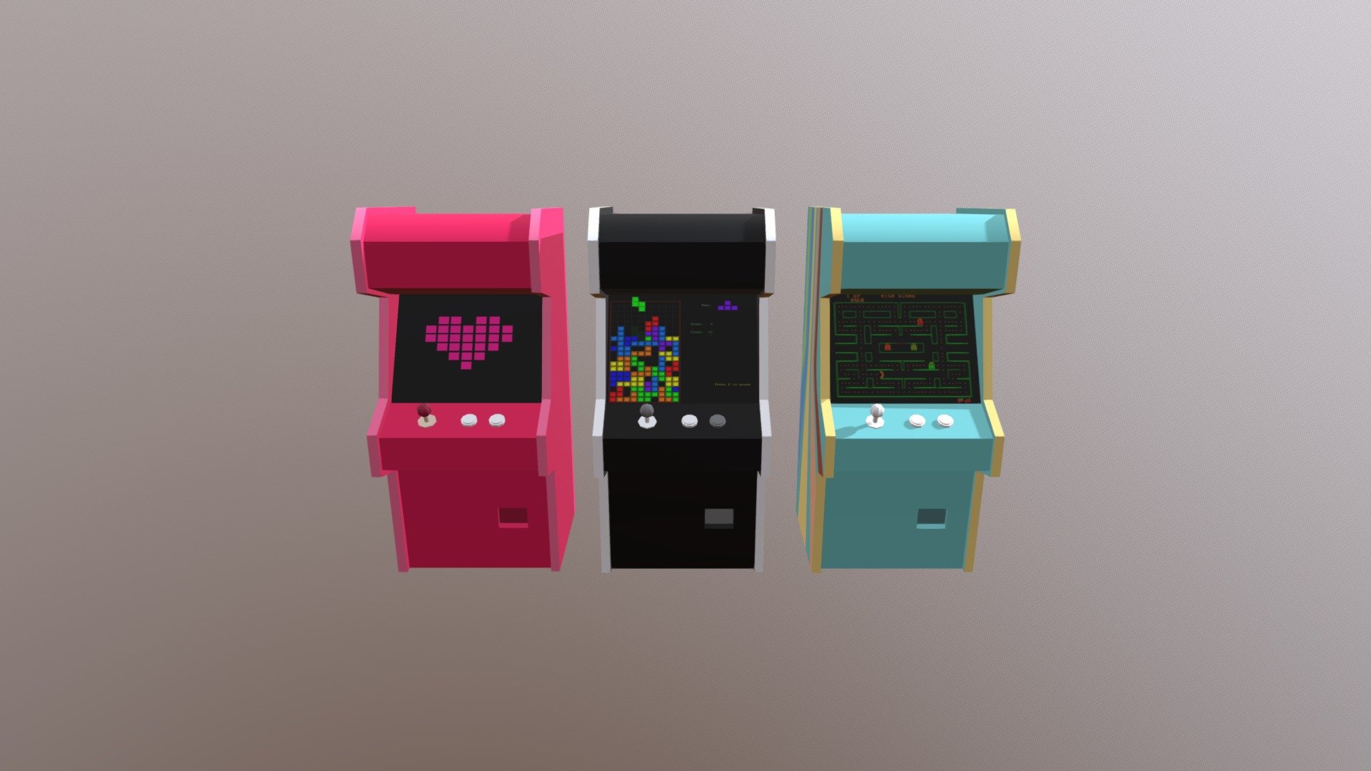 Arcade - 3D model by ramonMA (@ramonuchiharl) [e00c20e] - Sketchfab