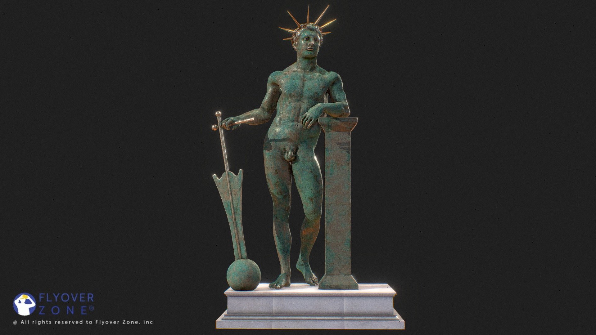 Sun god "Colosseum district" - 3D model by Flyover Zone (@FlyoverZone ...