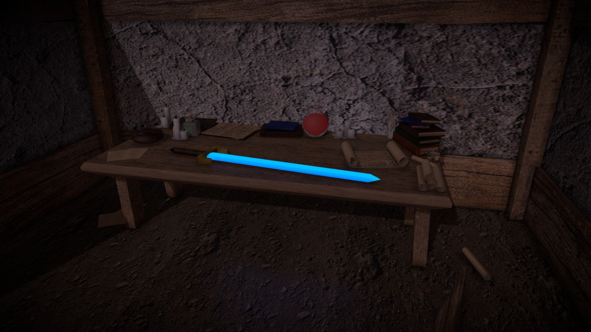Fantasy room - Download Free 3D model by R.H.Y.S (@RhysWP) [e00d23a ...