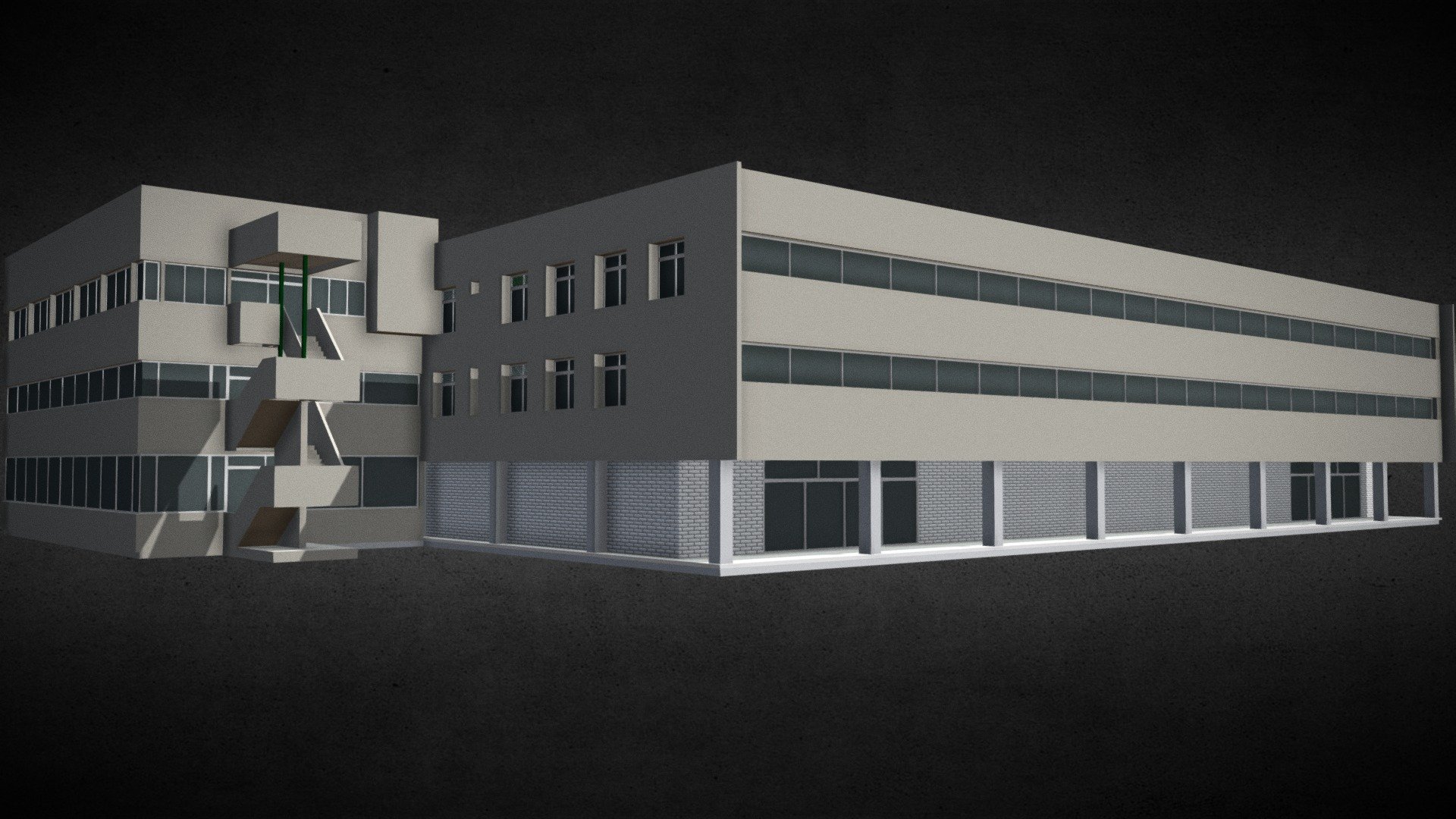 Edifio H - 3D model by Kmilo (@CamiloT) [e00e55d] - Sketchfab