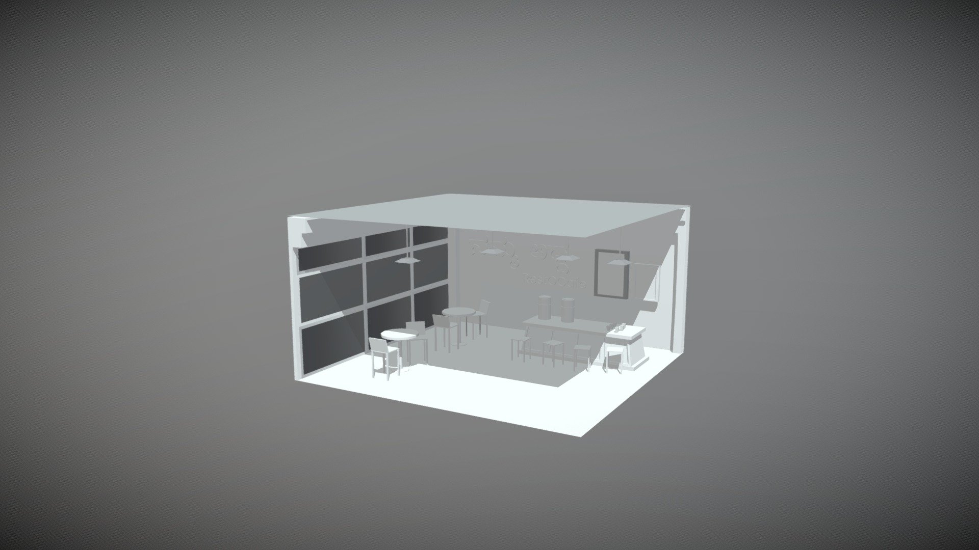 Coffee Shop - 3D model by dhanush2003 [e00ed3f] - Sketchfab