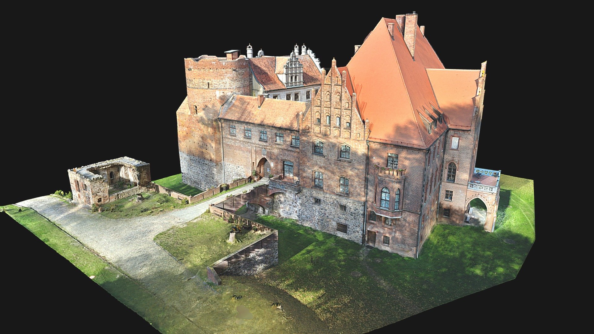 Zamek w Pęzinie / Pęzino castle - 3D model by Biuro Dokumentacji ...