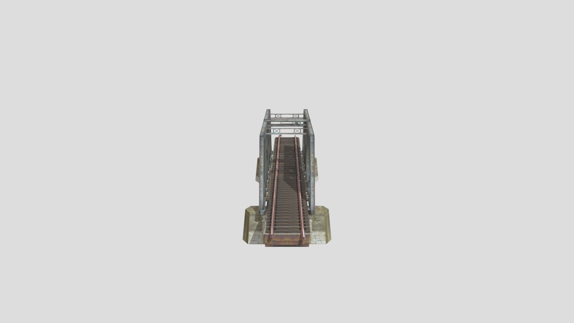 Railroad Bridge Low Poly - 3D model by loop (@abletonlive9) [e017298 ...