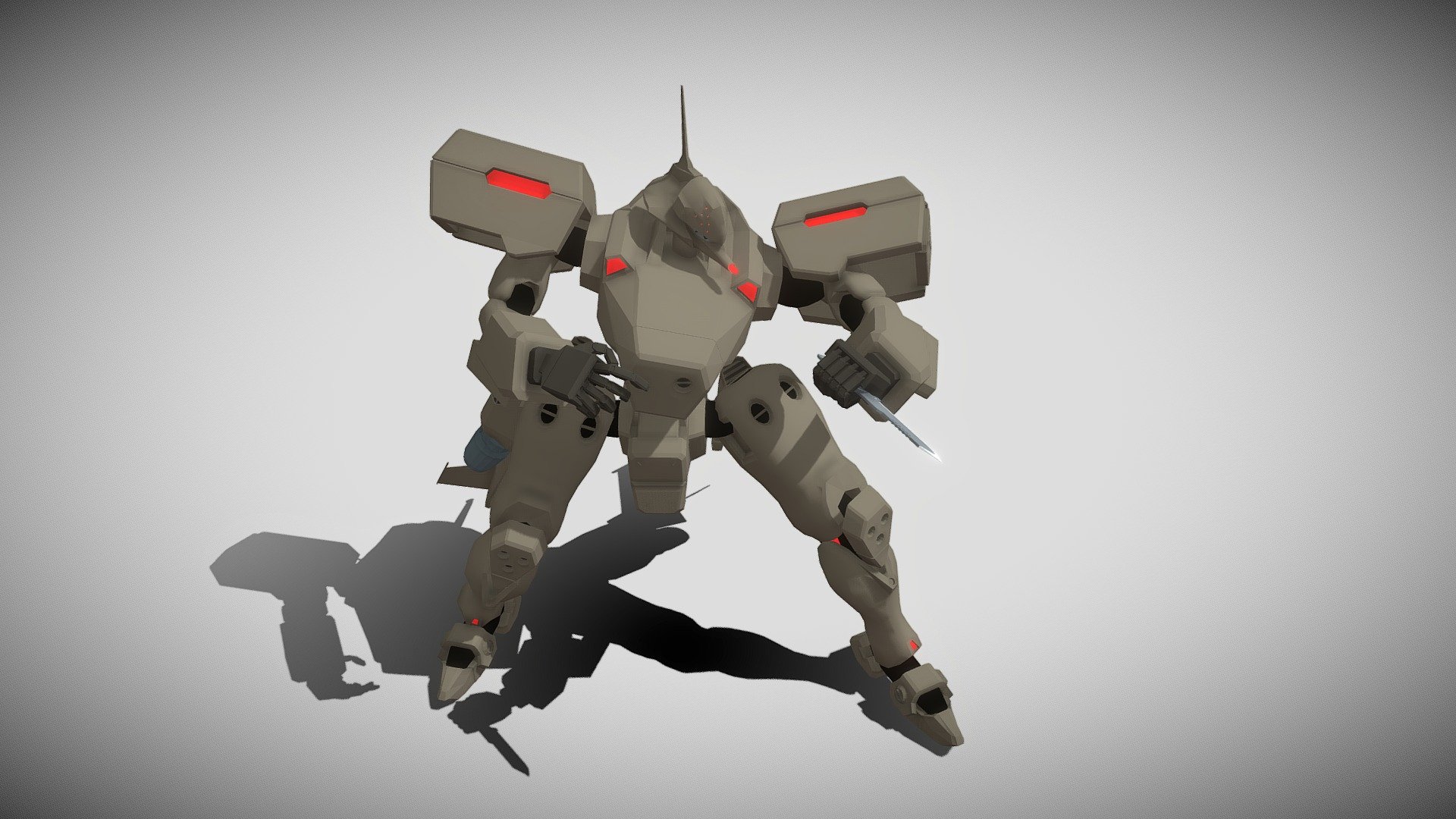 [Muv-luv] Jian 8-TSF CQC ready pose - Download Free 3D model by ...