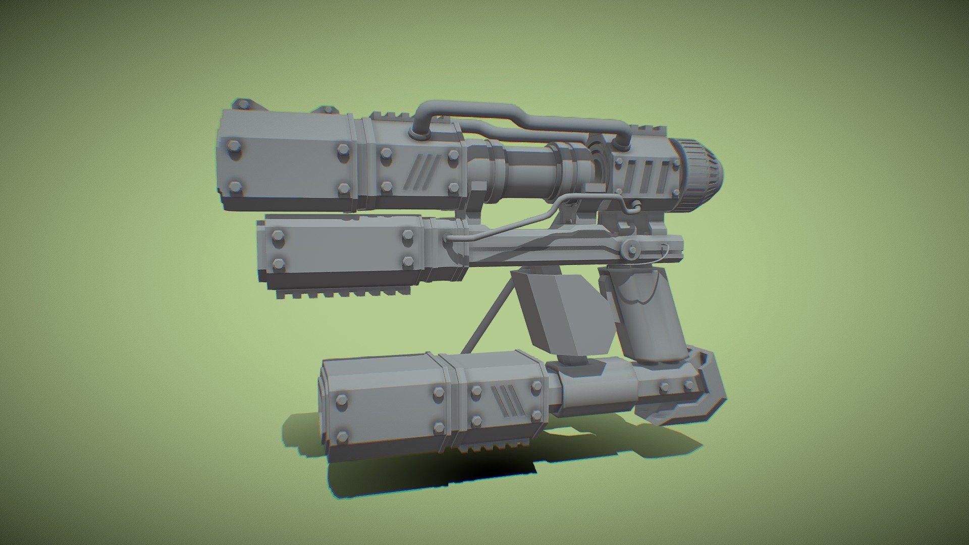 Double Blaster - Personal Design - 3D model by Emmanuel Barros ...