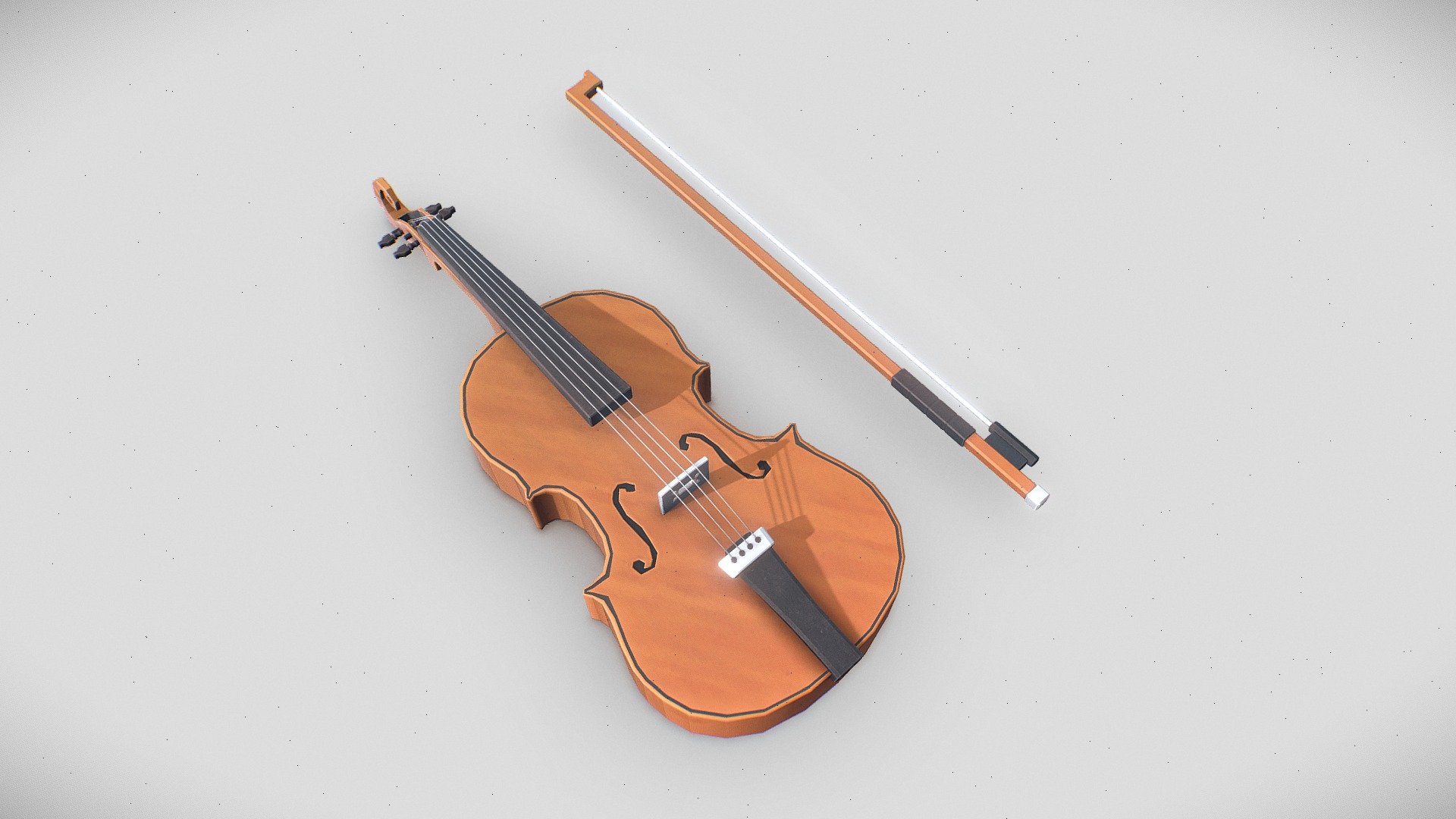 Violin Simple - Stylized - Buy Royalty Free 3D model by Worgago (@Fadia ...