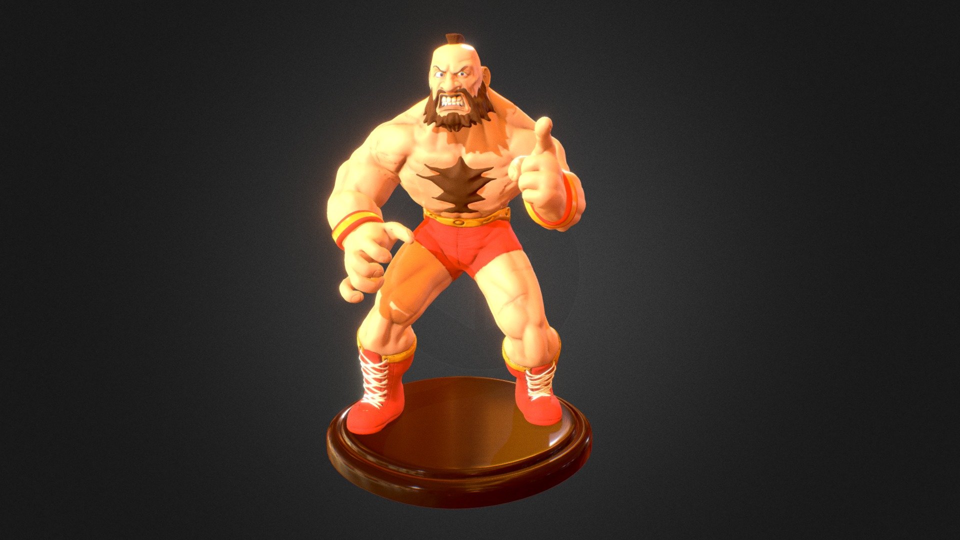 Zangief - 3D model by fernandomts [e020489] - Sketchfab