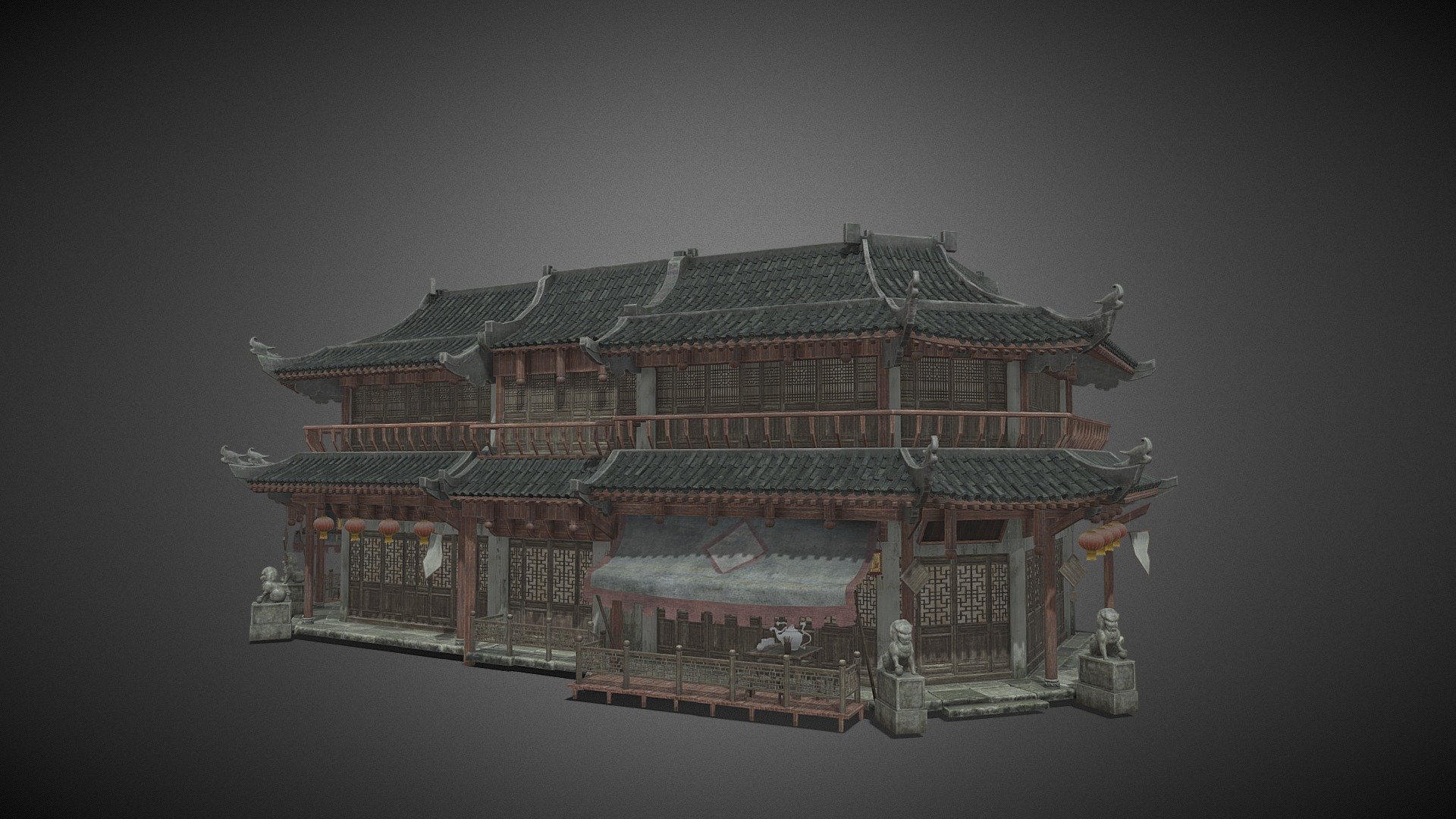 Ancient architecture - Buy Royalty Free 3D model by misitewang [e024de6 ...