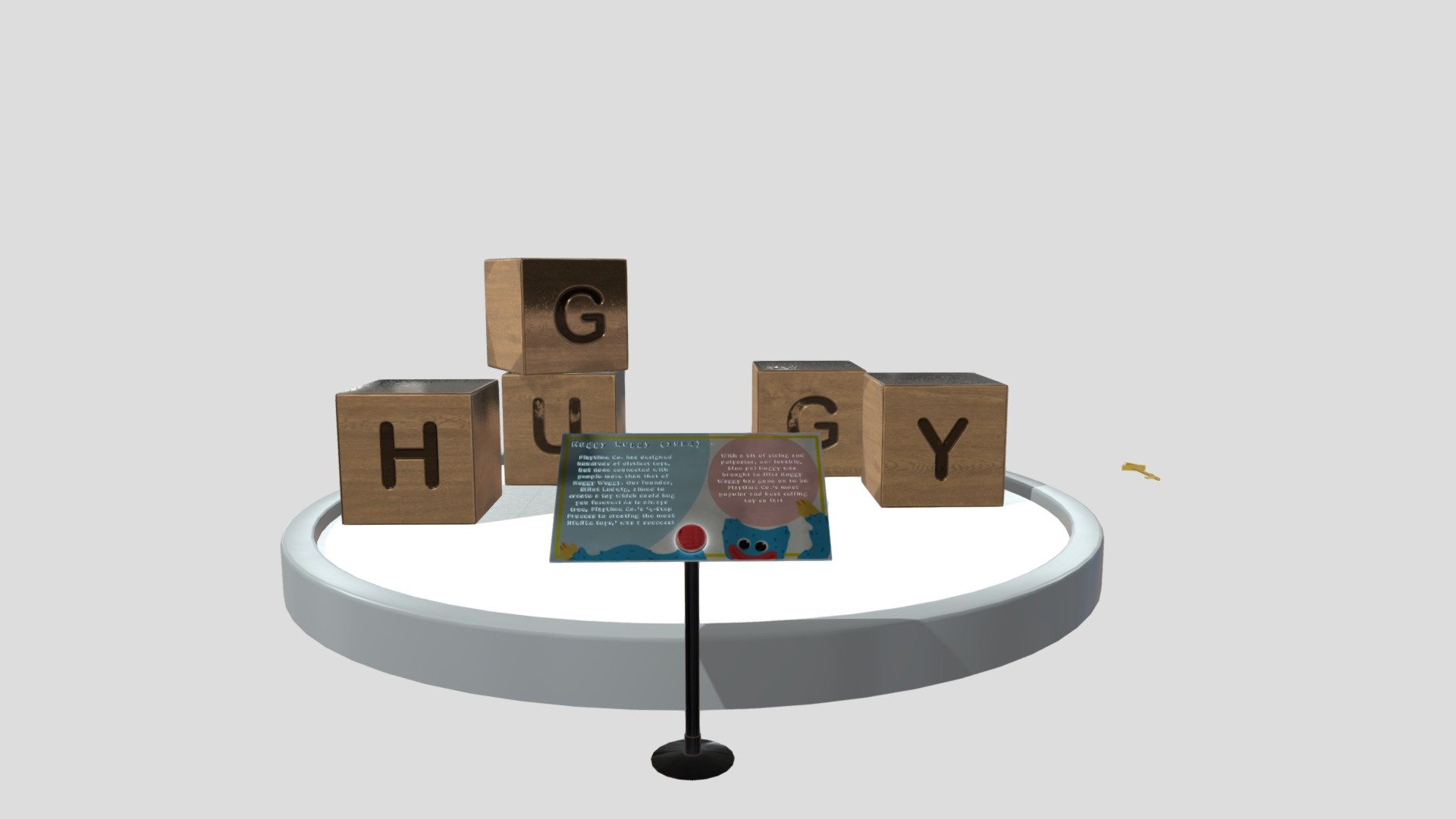 Poppy Playtime | Huggy Display + Triangle key - Download Free 3D model ...