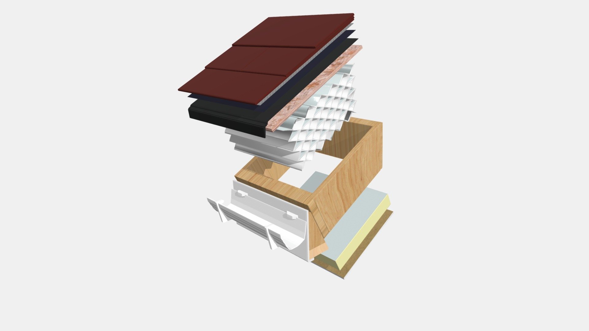 Roof Model - 3D model by woowjo [e026360] - Sketchfab